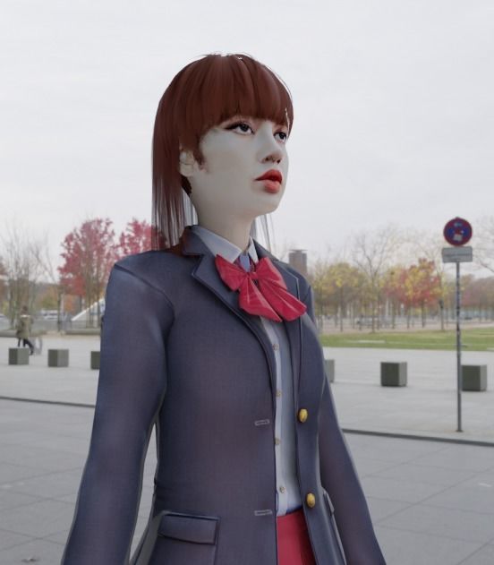 Blackpink Lisa 3D model rigged | CGTrader