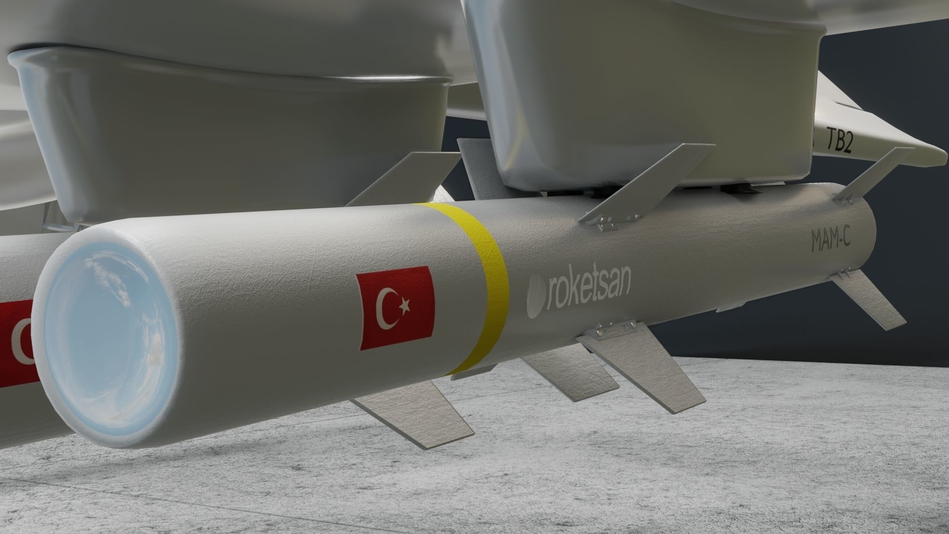 3D model MAM L and MAM C Micro Smart Munition Bomb VR / AR / low-poly ...