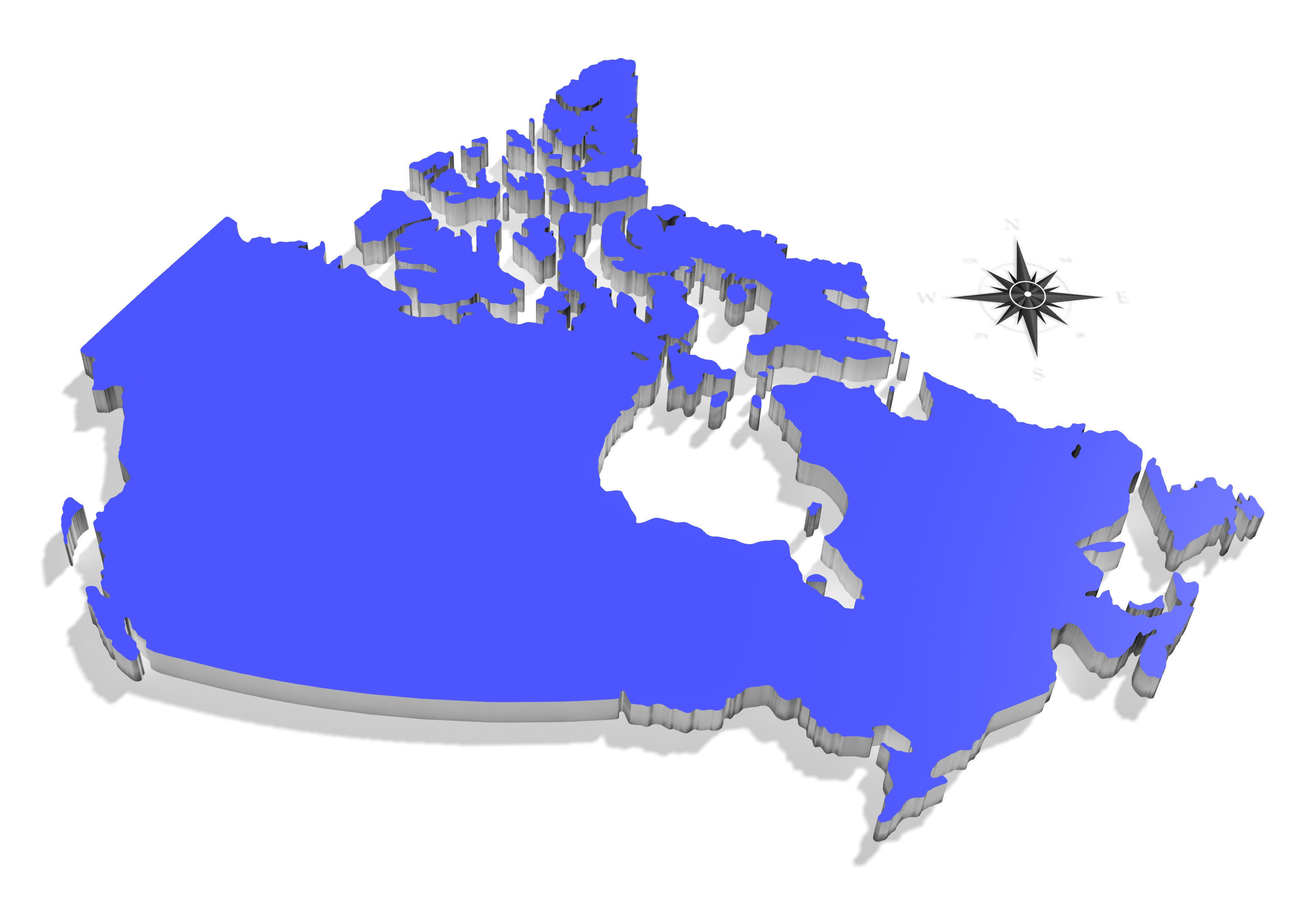 Canada High resolution 3D relief maps 3D model | CGTrader