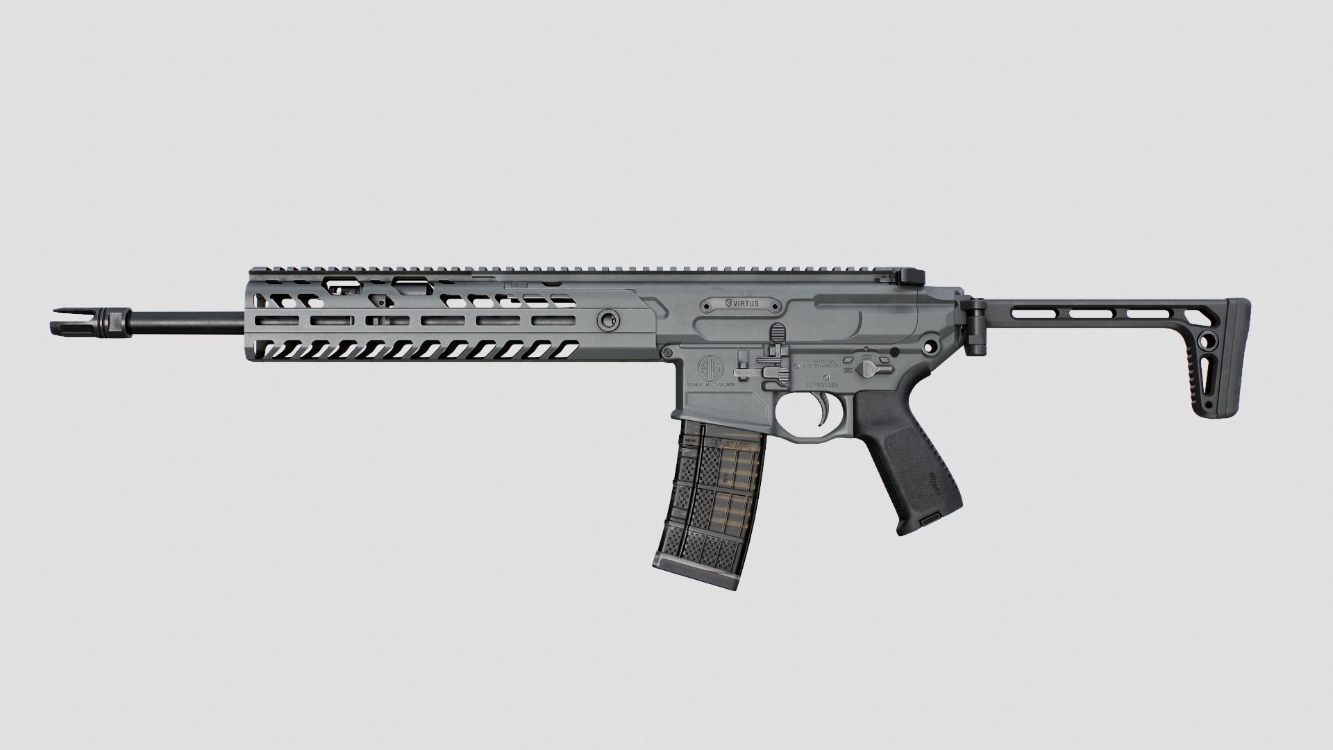 3D model Sig Sauer MCX Virtus Assault Rifle VR / AR / low-poly | CGTrader