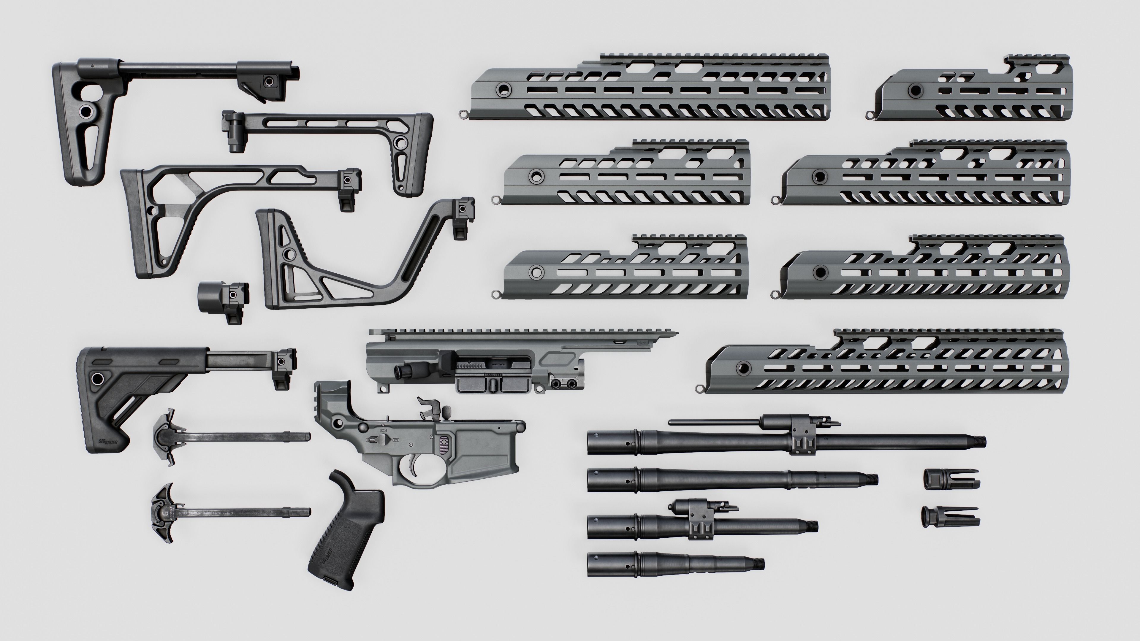 3D model Sig Sauer MCX Virtus Assault Rifle VR / AR / low-poly | CGTrader