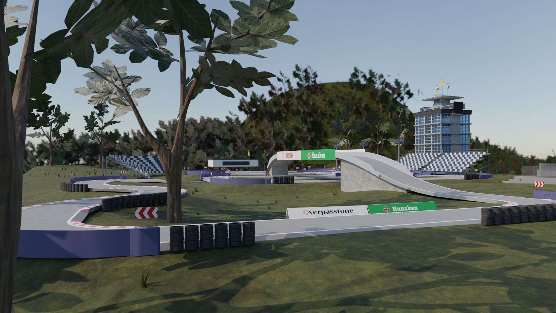 3D model Go Kart race track VR / AR / low-poly | CGTrader
