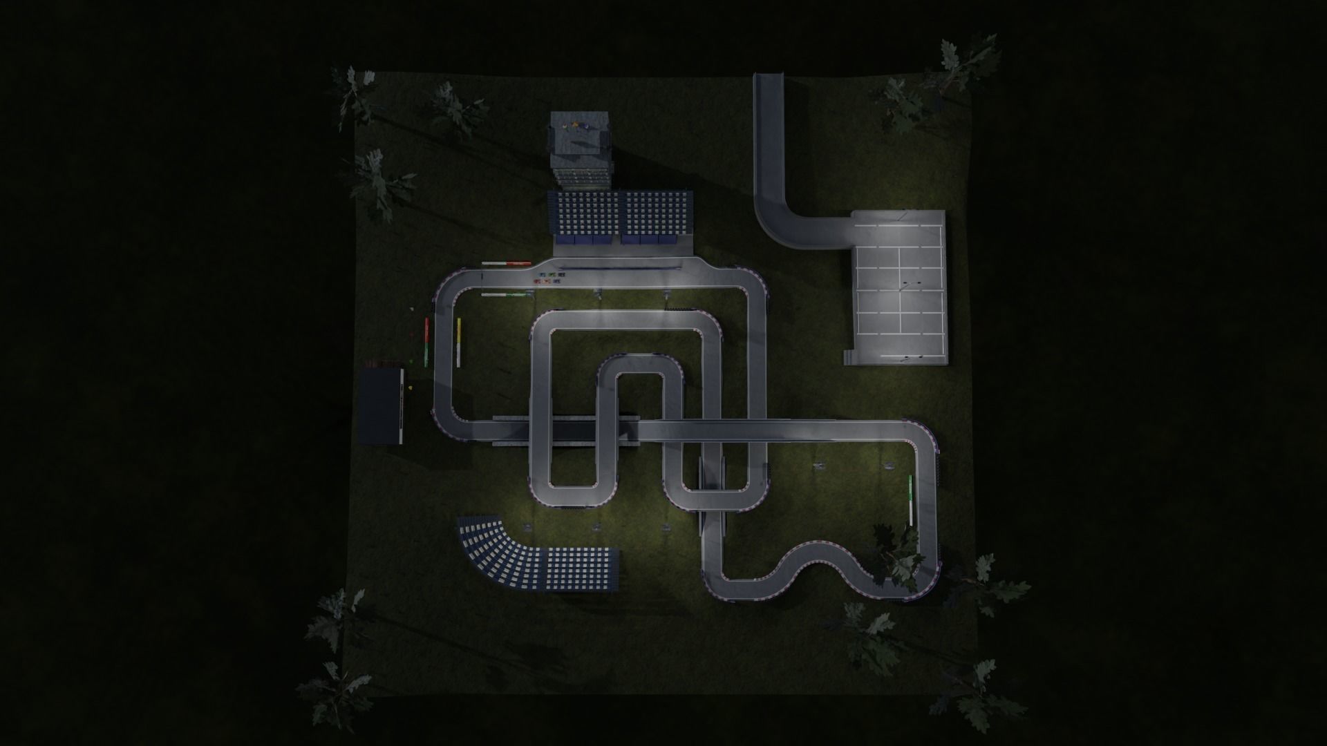 3D model Go Kart race track VR / AR / low-poly | CGTrader