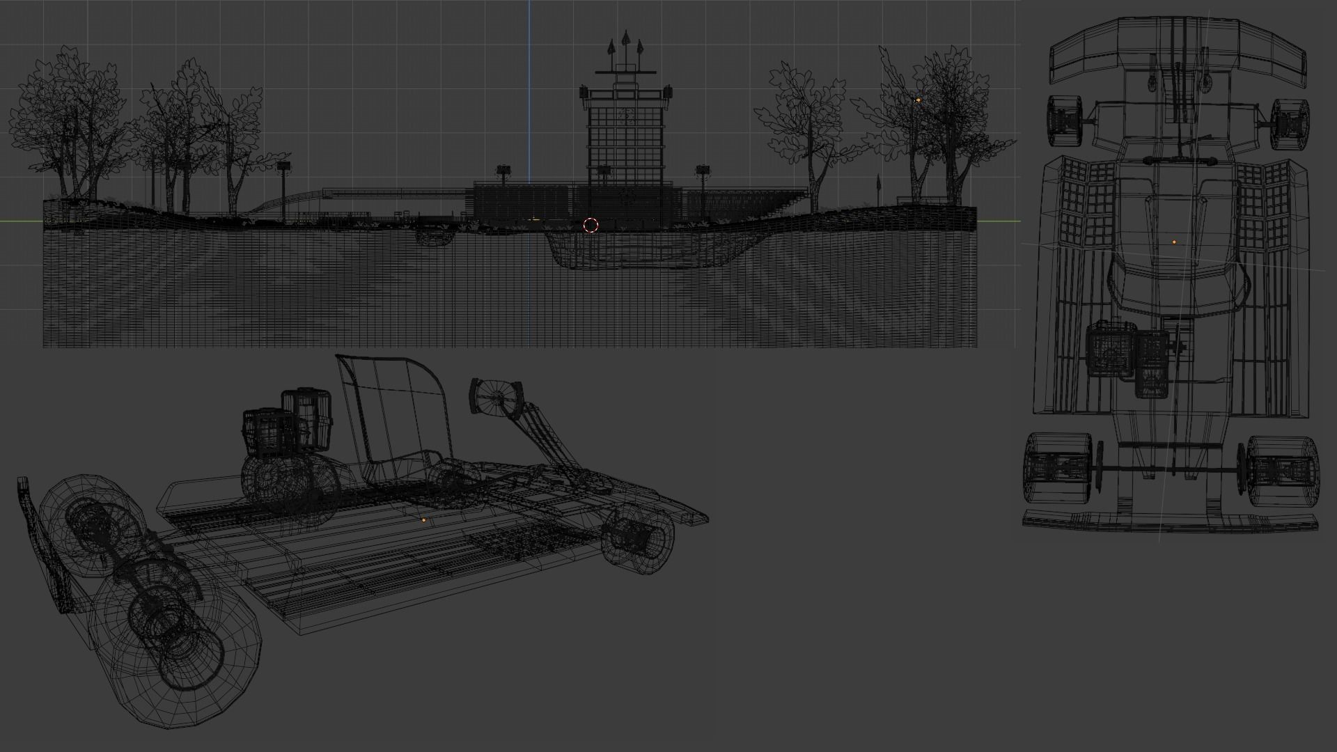 3D model Go Kart race track VR / AR / low-poly | CGTrader