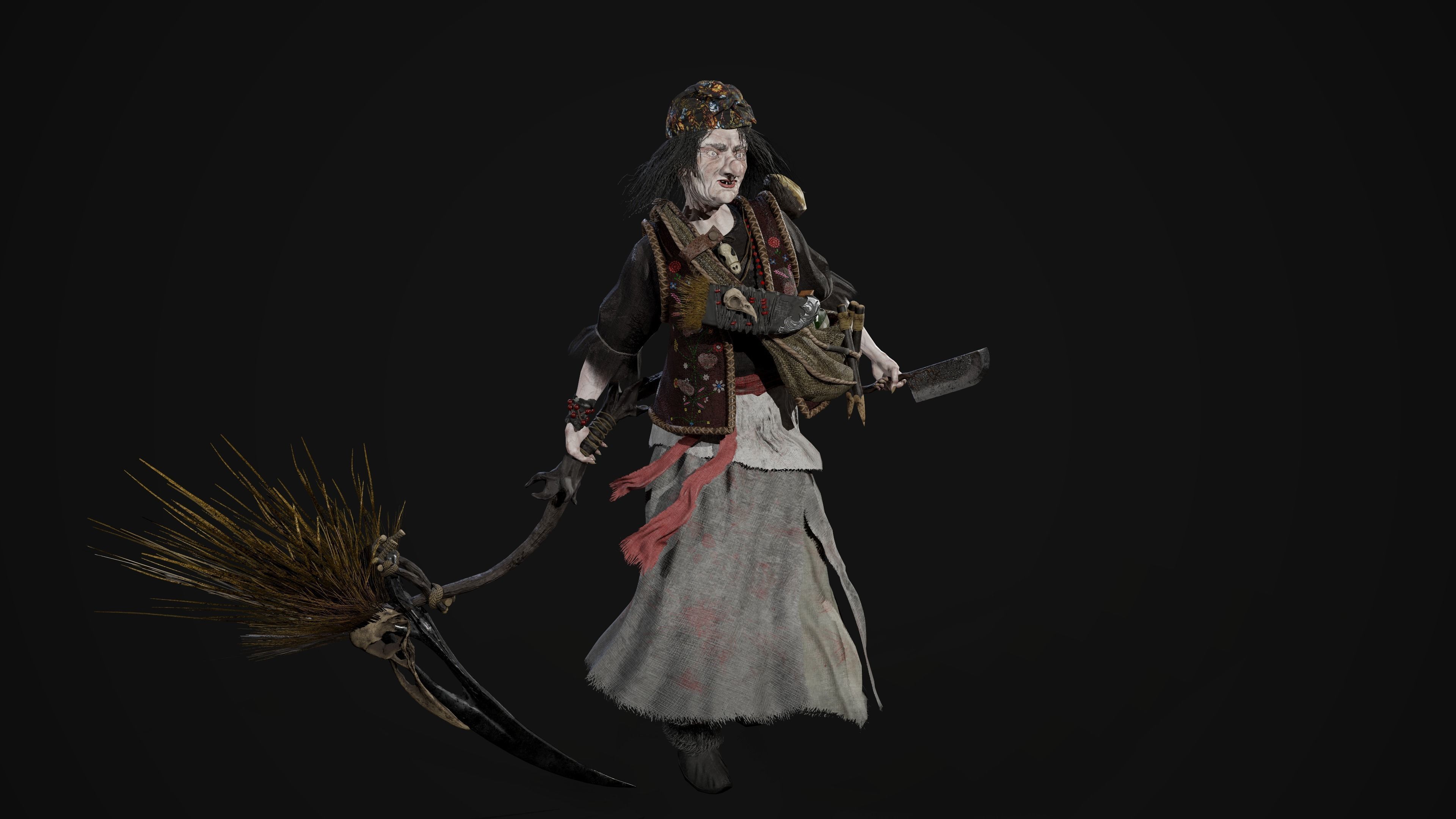 3D model Baba Yaga VR / AR / low-poly | CGTrader