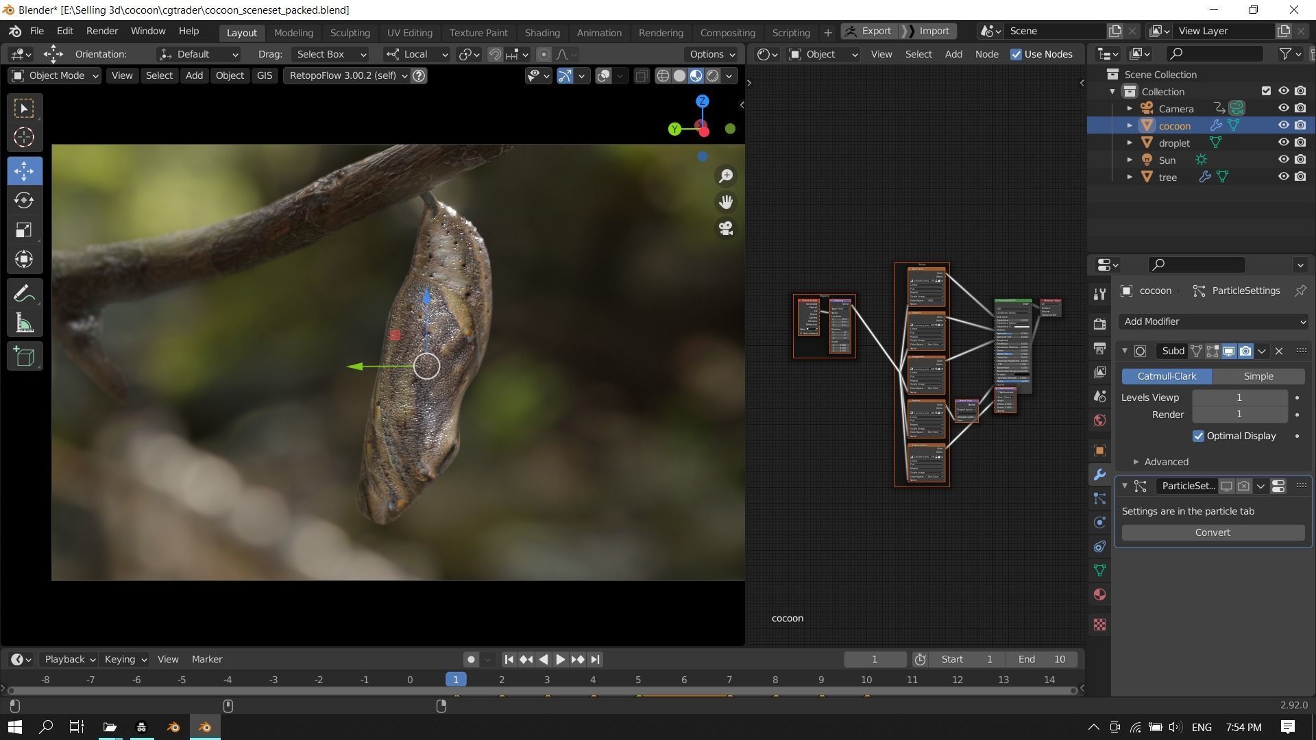 3D Model Collection Butterfly Realistic flying in air VR / AR / low ...