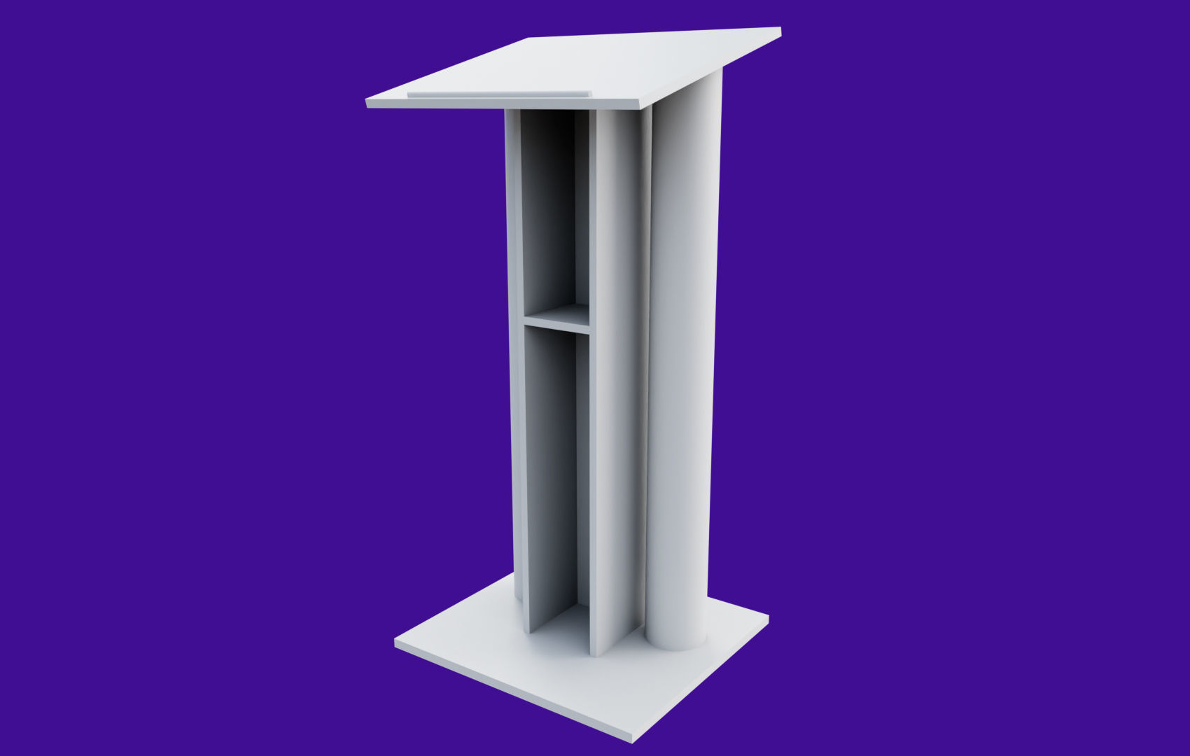3D model Pulpit With Metal Columns VR / AR / low-poly | CGTrader