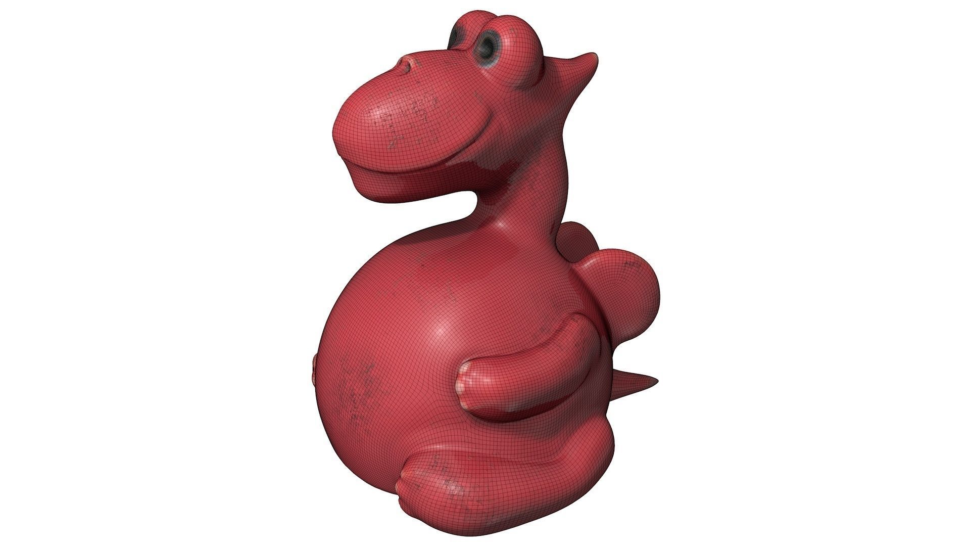 Little pink Draco 3D model | CGTrader