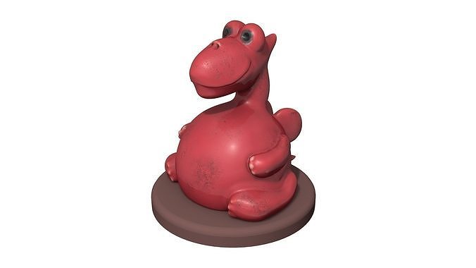 Little pink Draco 3D model | CGTrader