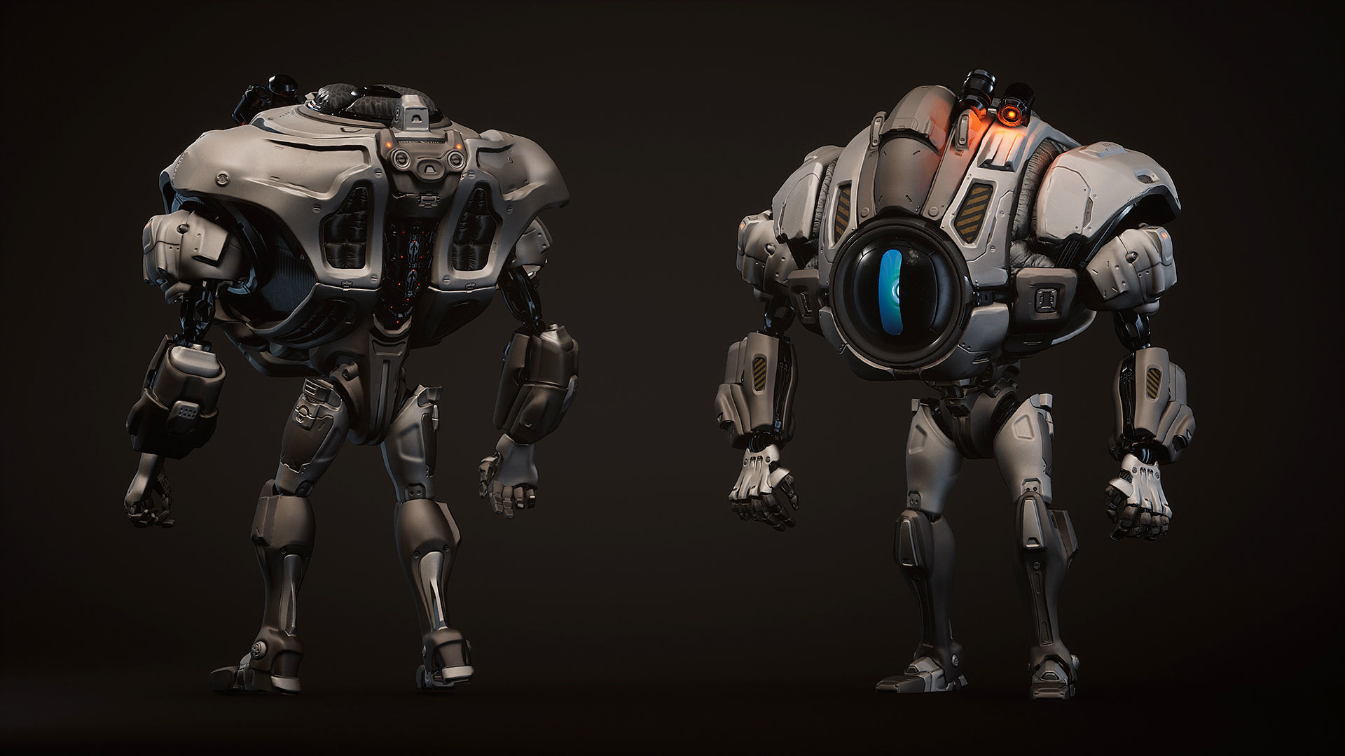 3D model Heavy Bot for Unreal Engine 4 VR / AR / low-poly rigged | CGTrader
