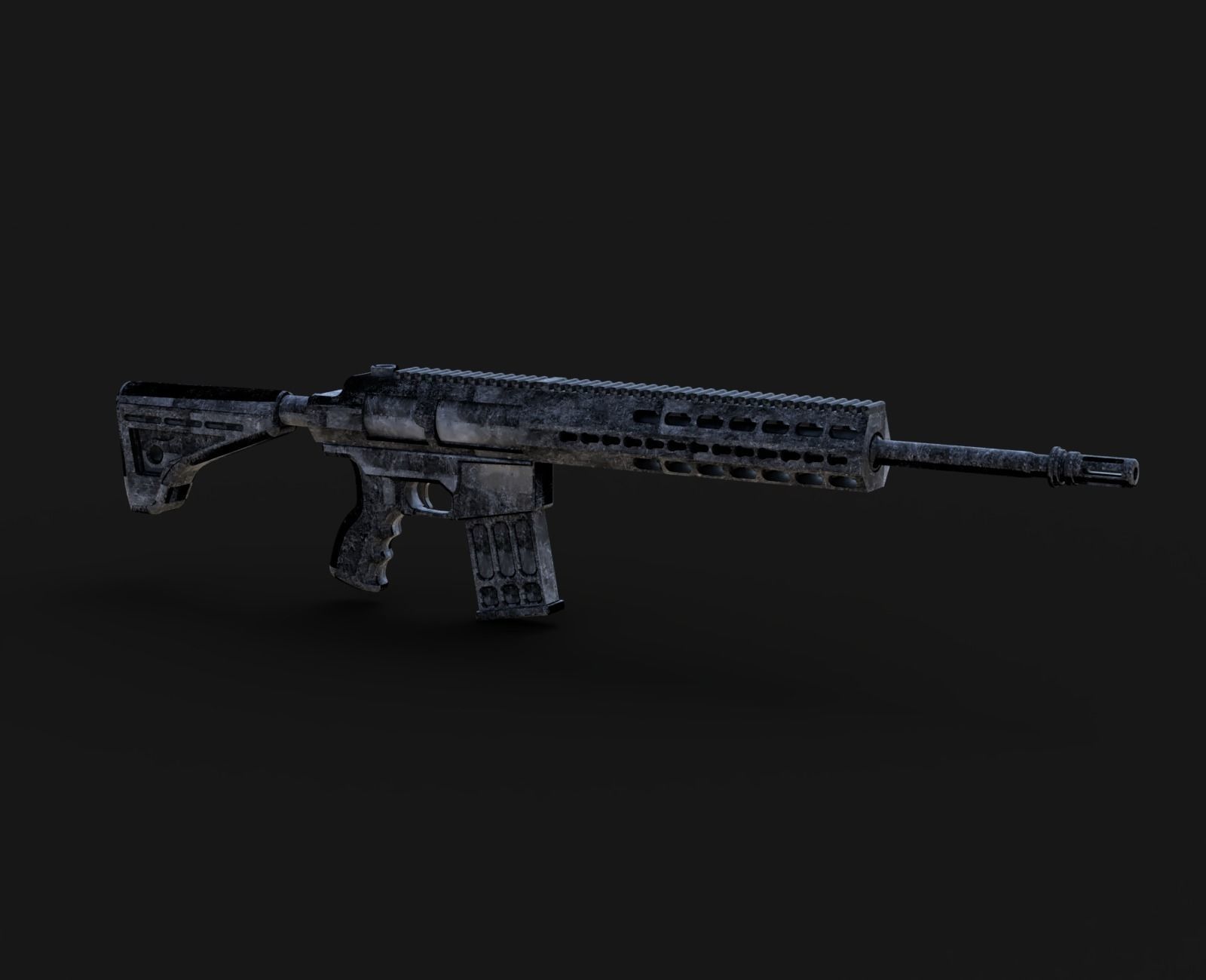 3D model Haenel assault rifle VR / AR / low-poly | CGTrader
