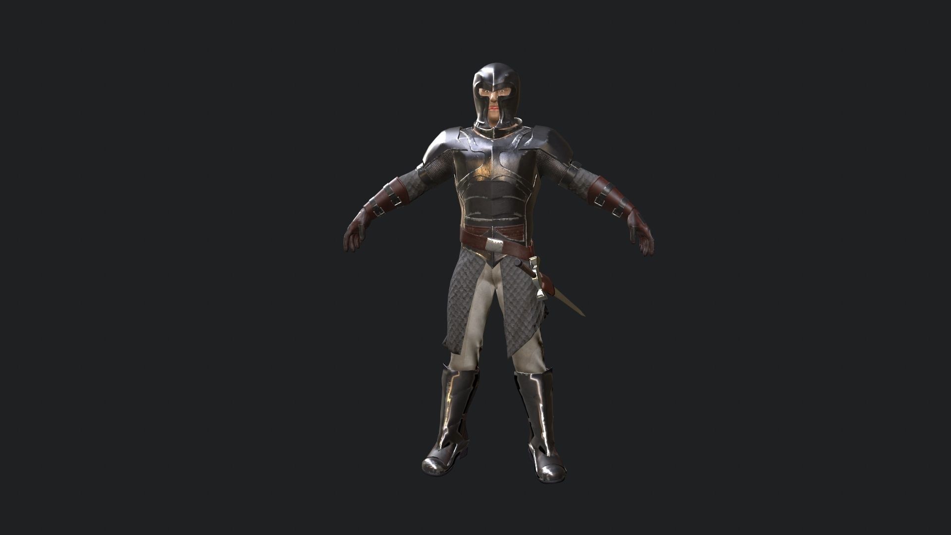 3D model Knight VR / AR / low-poly | CGTrader