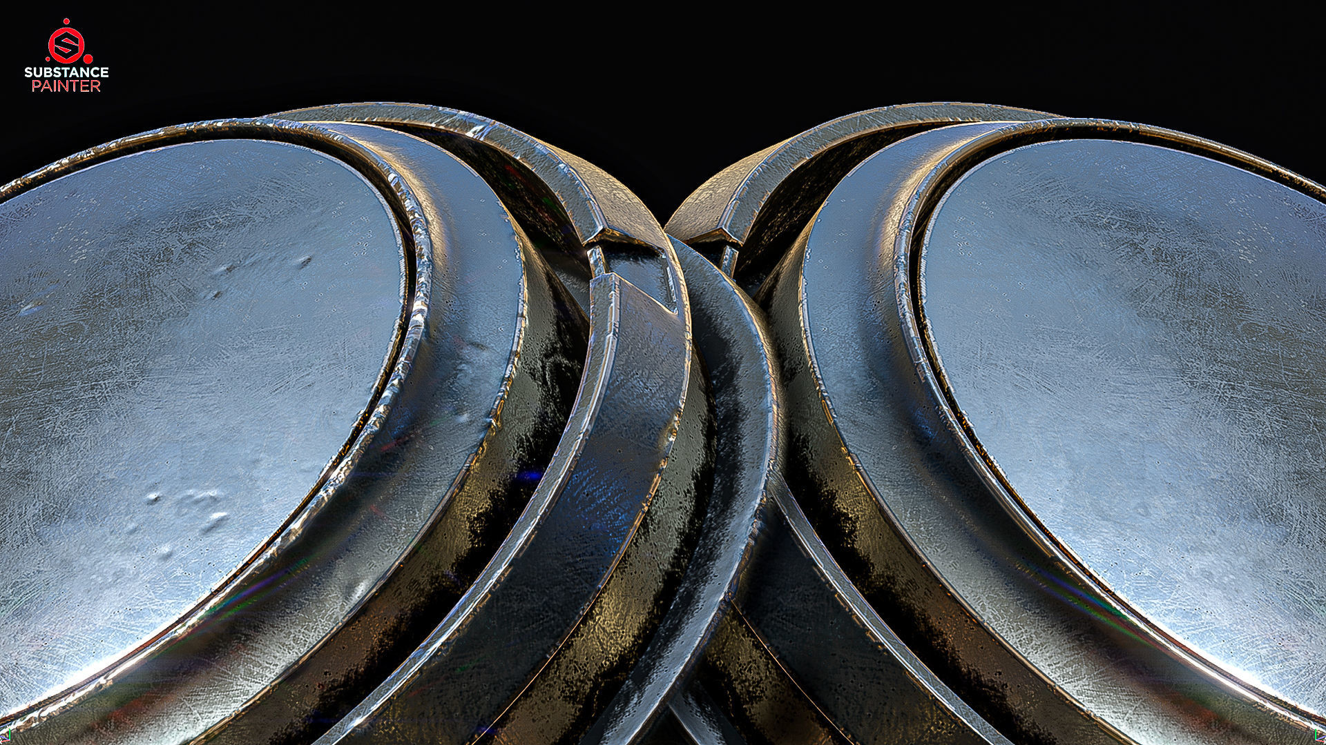 Metal Smart Materials with Edge Wear for Substance Painter Texture ...