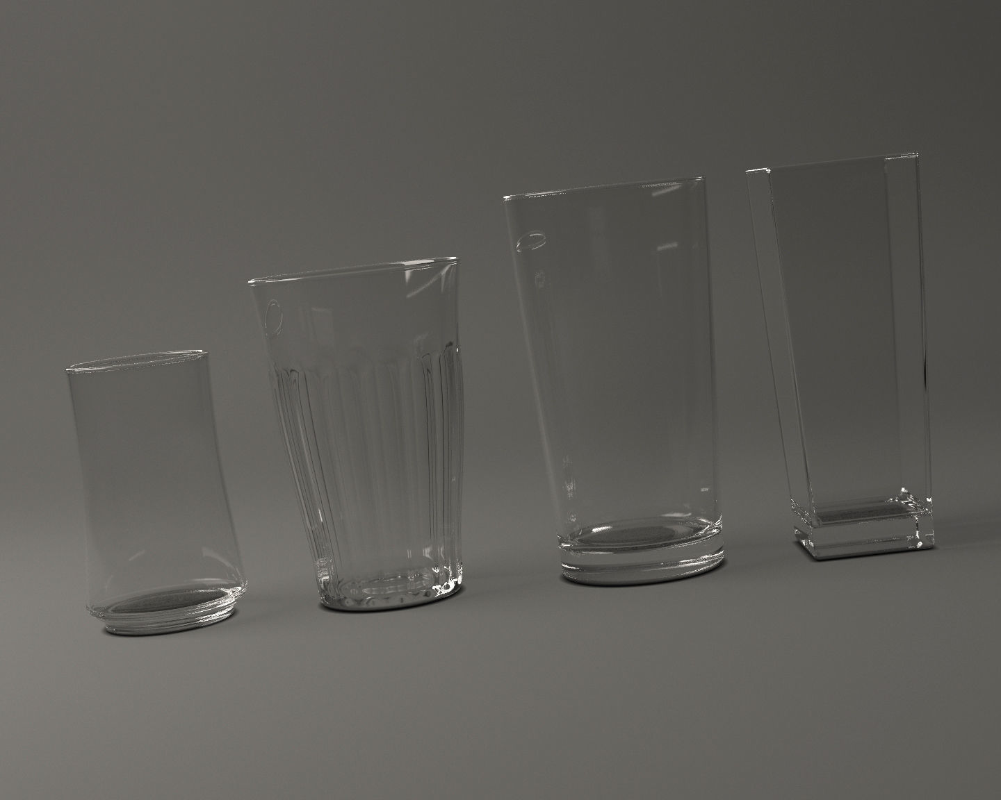 GLASSWARE---All Long Glasses 3D Model Collection | CGTrader