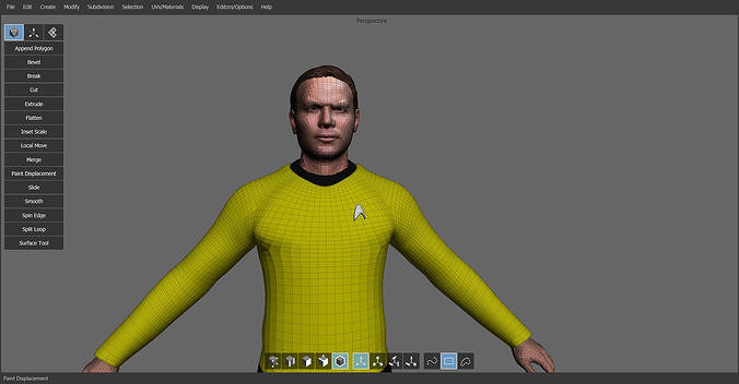 STAR TREK KIRK 3D MODE free 3D model | CGTrader