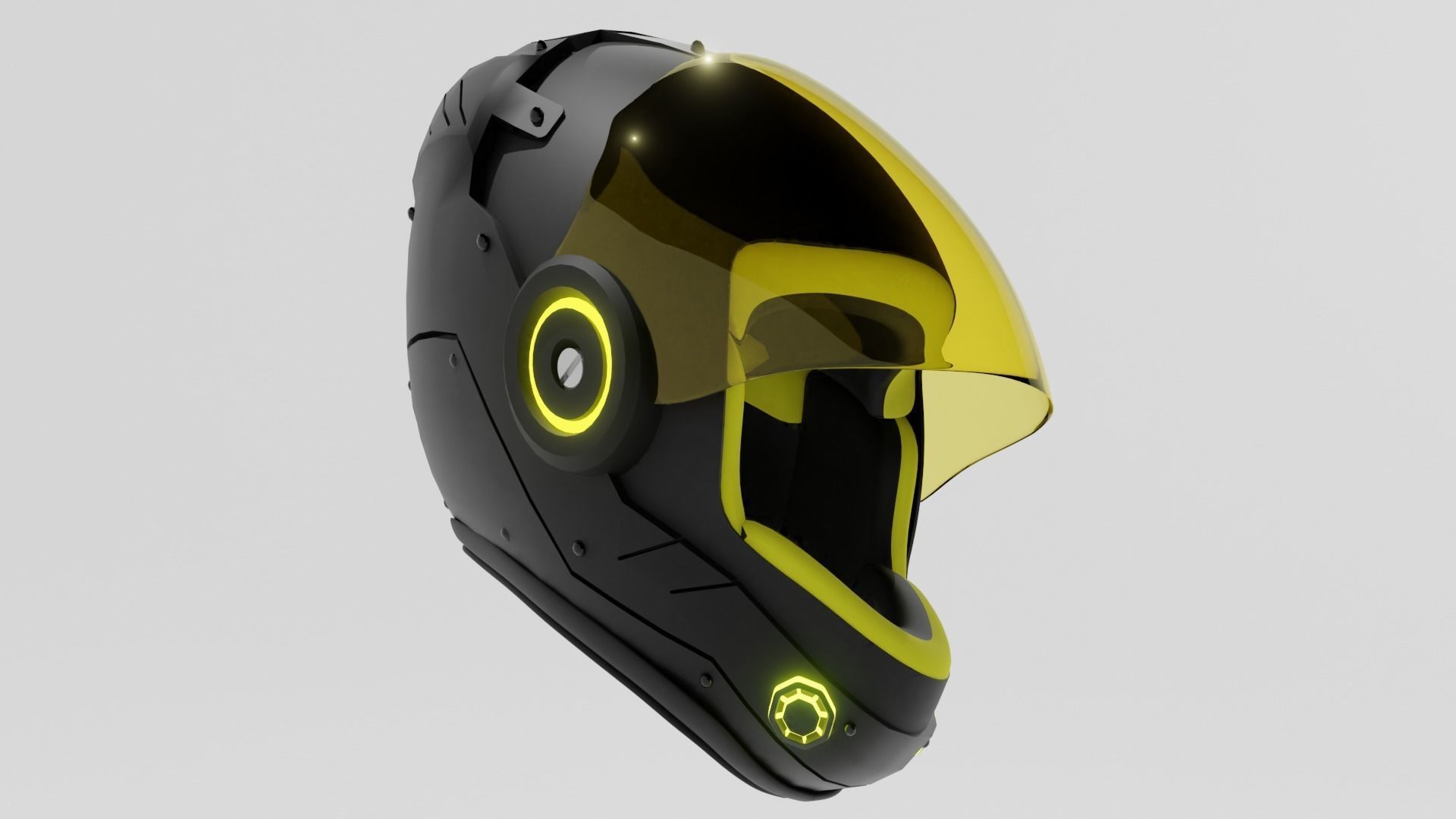 COSMOPUNK helmet with eyes 3D model | CGTrader