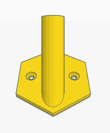 Cat Toy Wall Mount for Stick Type Cat Toys 3D model 3D printable | CGTrader