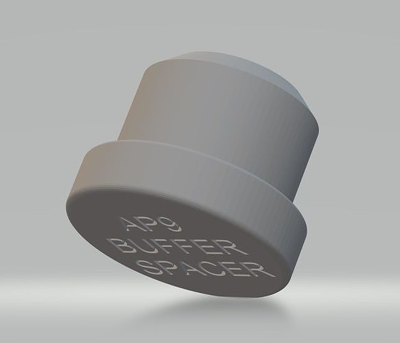 AP9 BUFFER SPACER 9MM 3D model | CGTrader