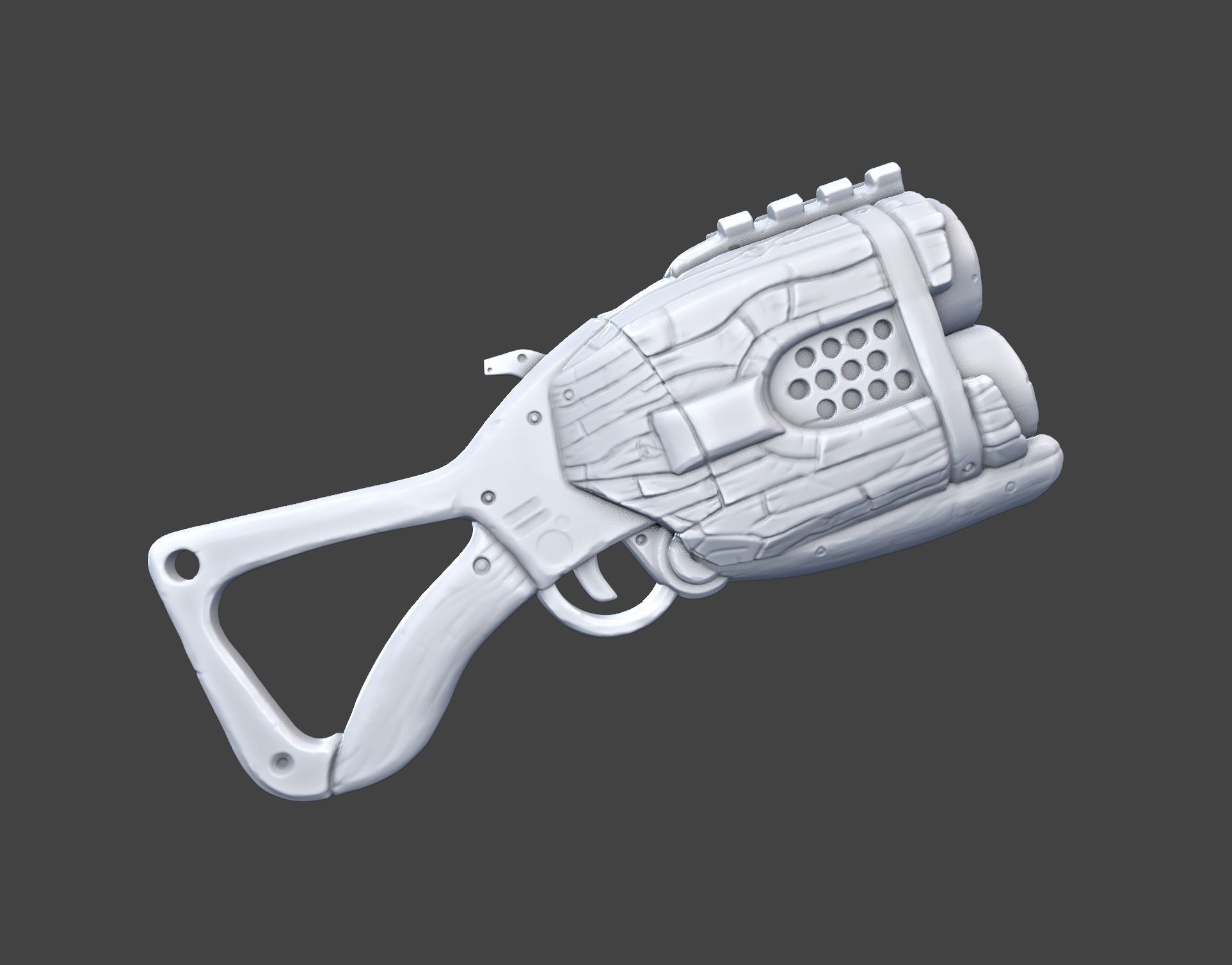 Stylized shotgun 3D model 3D printable | CGTrader