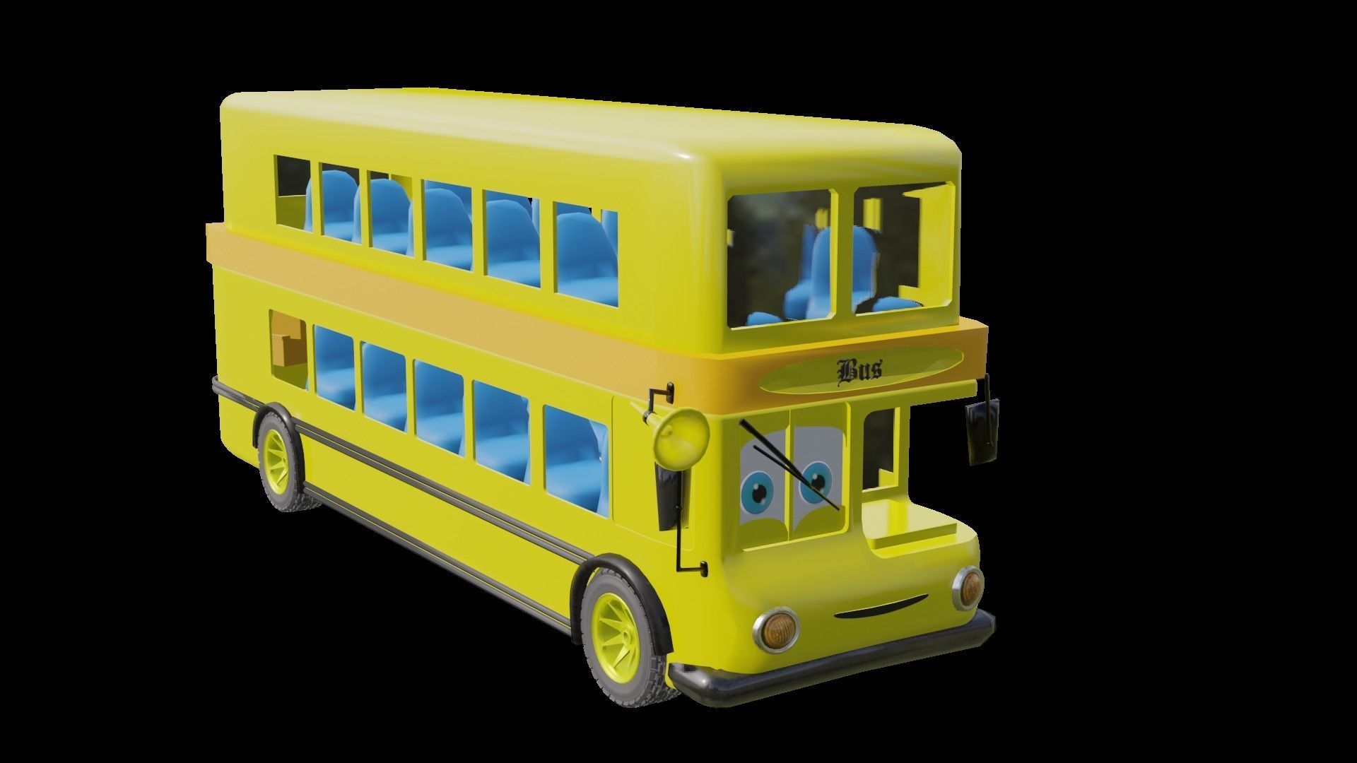 3D model Cartoon Bus VR / AR / low-poly | CGTrader