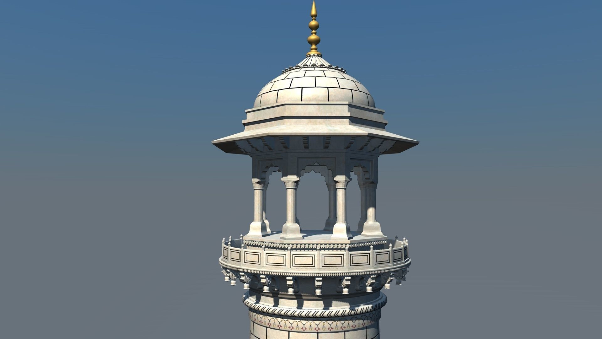 Big Taj Minar 3D model | CGTrader