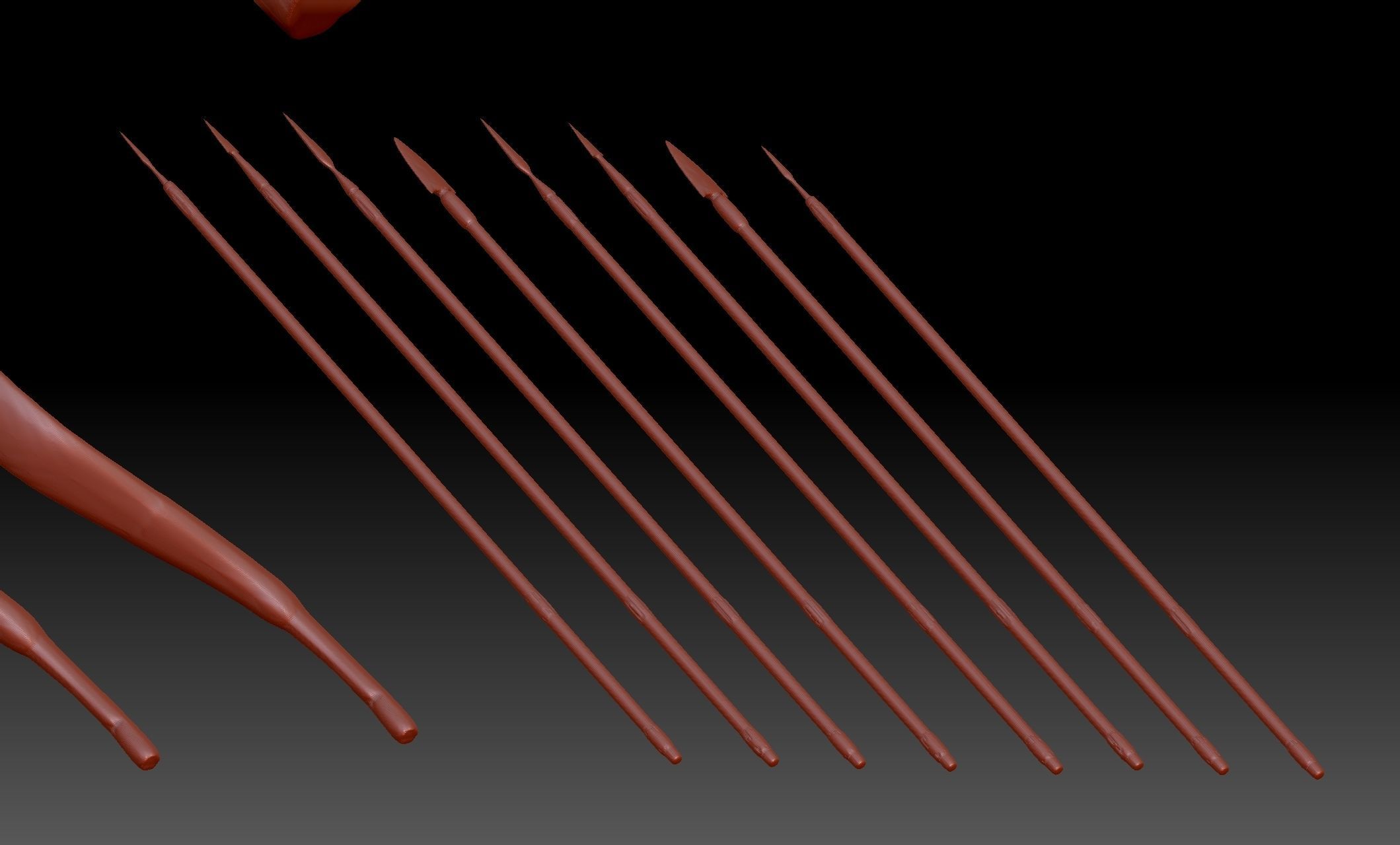 17 Bow Arrows and ranged weapon collection Medieval Roman Archer 3D ...