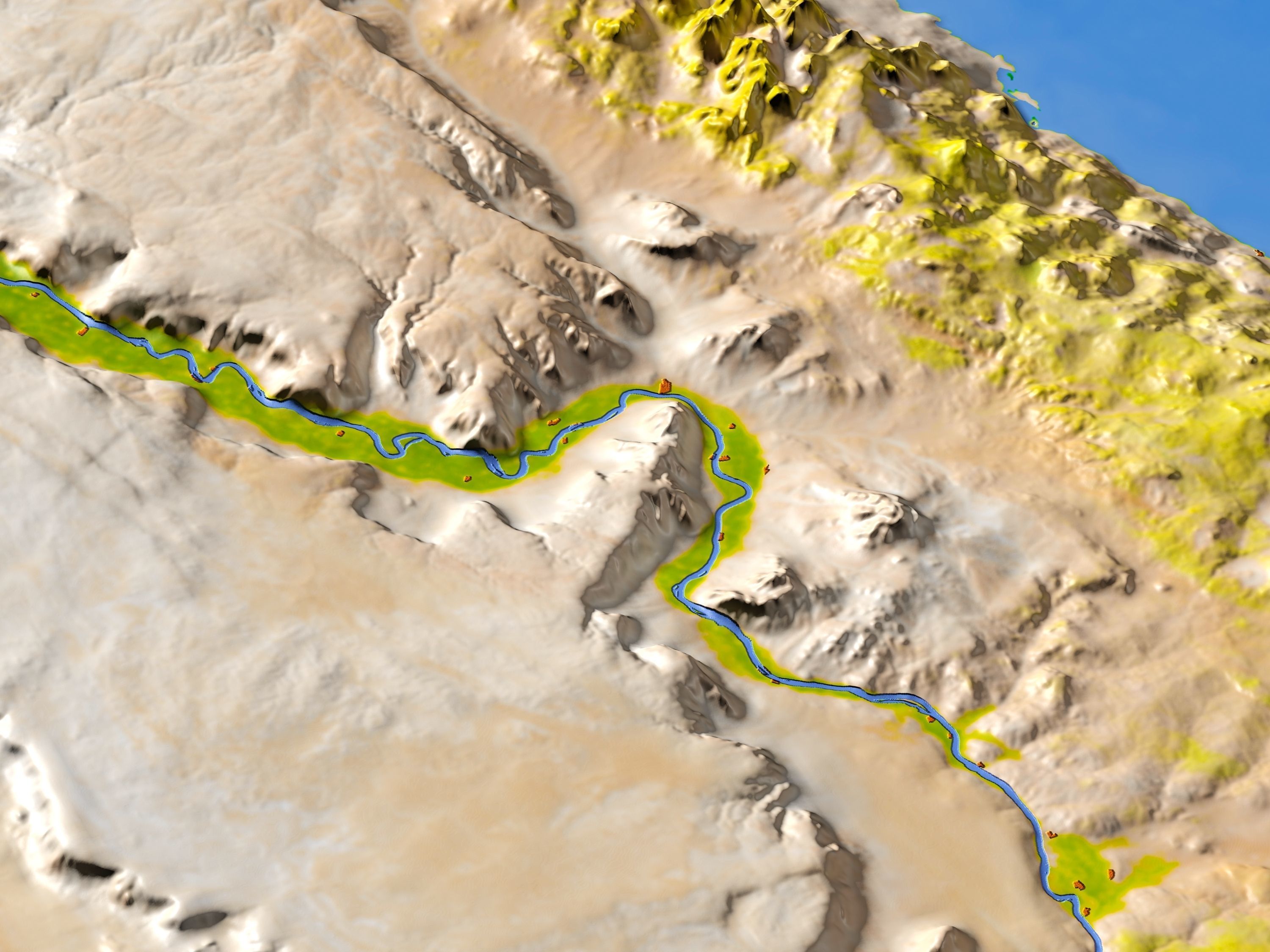 Egypt High resolution 3D relief maps 3D model | CGTrader