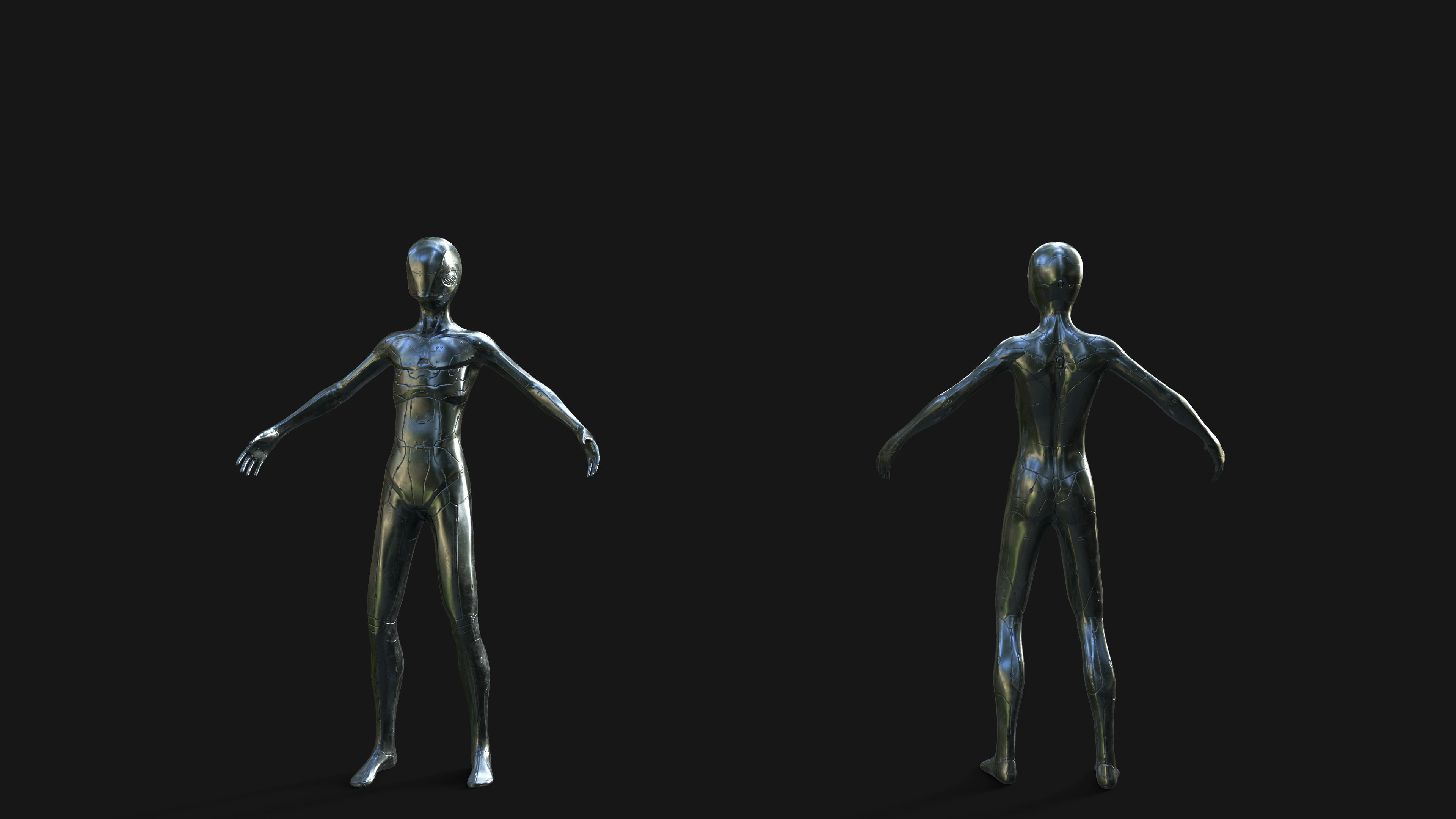 3D model Young Nano-Cyborg VR / AR / low-poly rigged | CGTrader