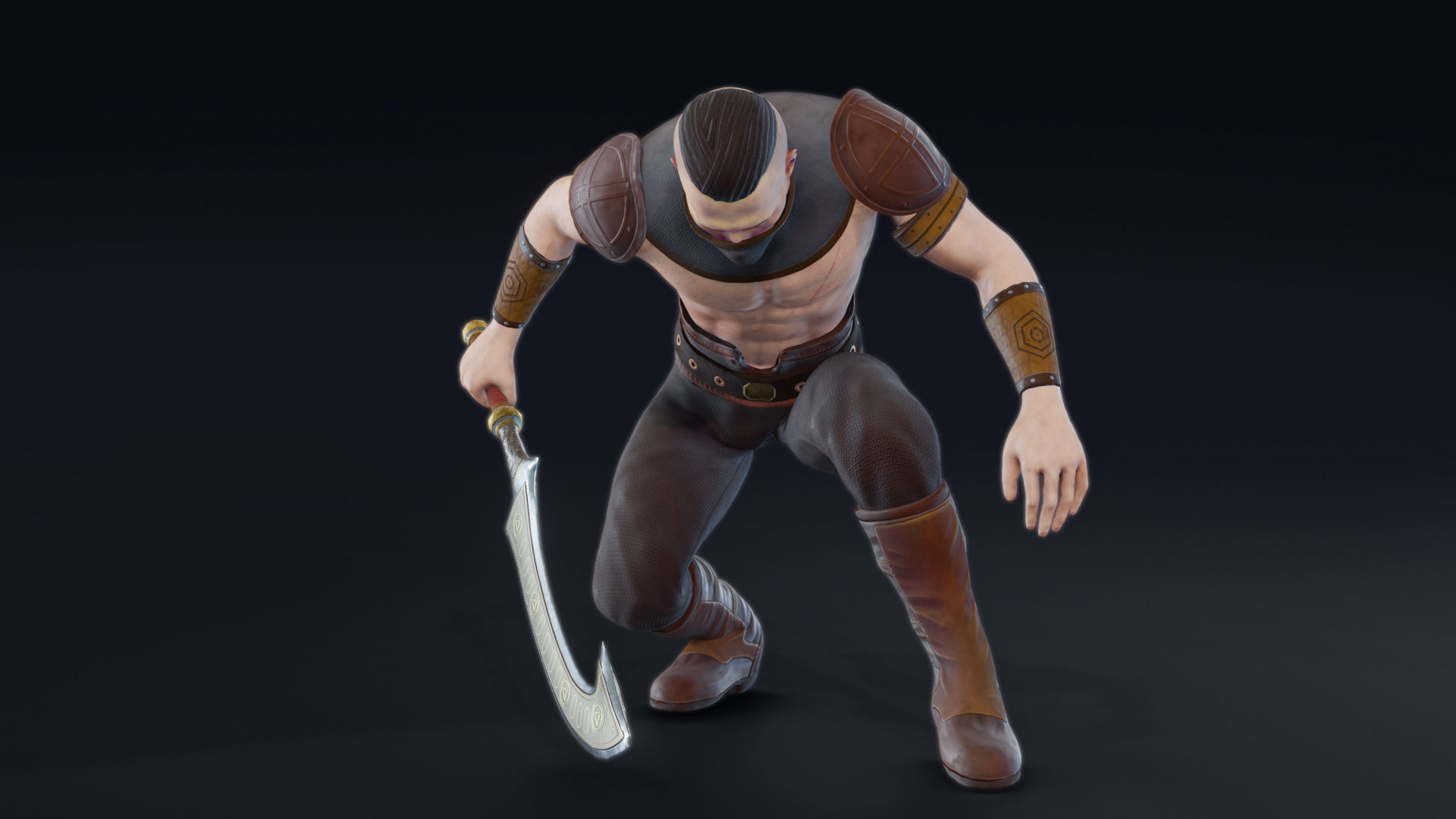 3D model Delran Warrior VR / AR / low-poly | CGTrader