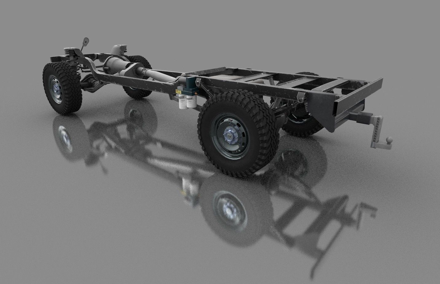 DODGE RAM 4X4 CHASSIS 3D model | CGTrader