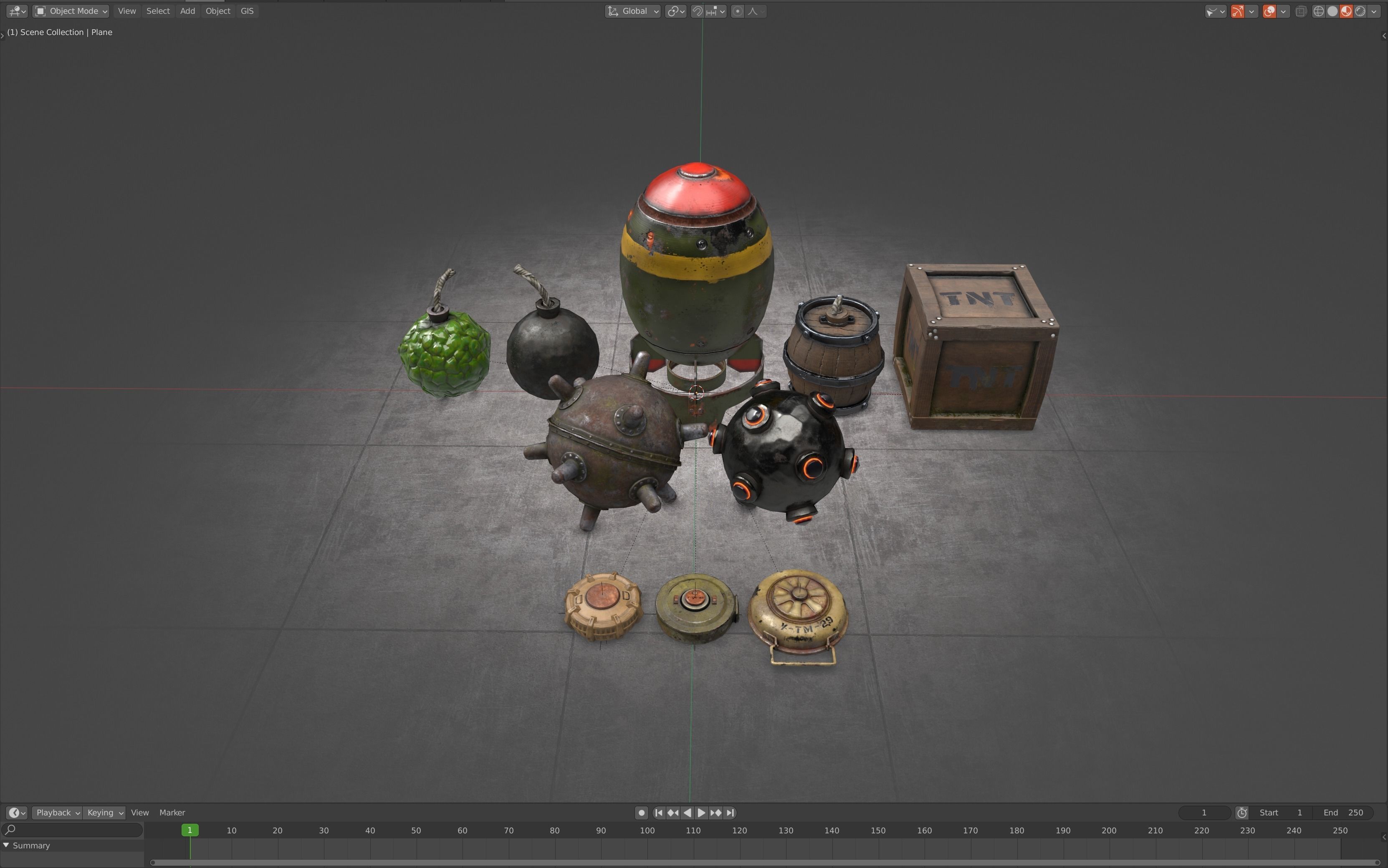 3D model Bomb Pack Volume1 VR / AR / low-poly | CGTrader