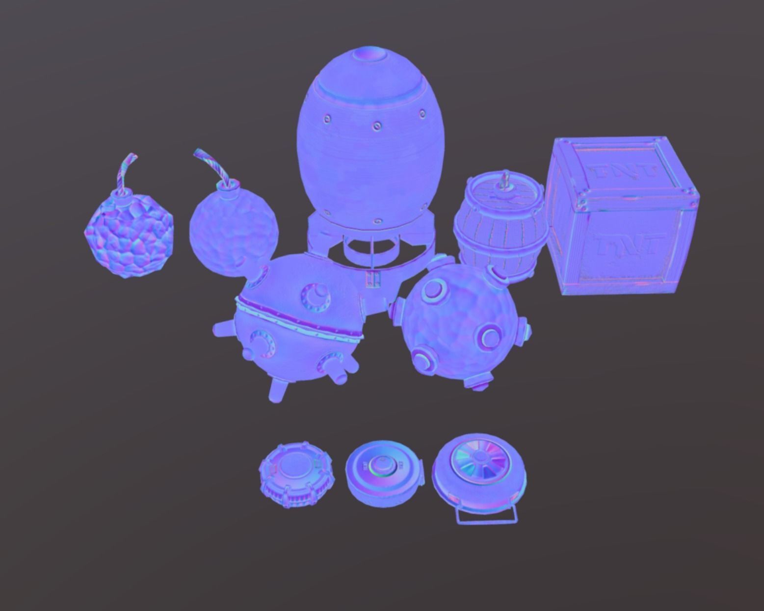 3D model Bomb Pack Volume1 VR / AR / low-poly | CGTrader