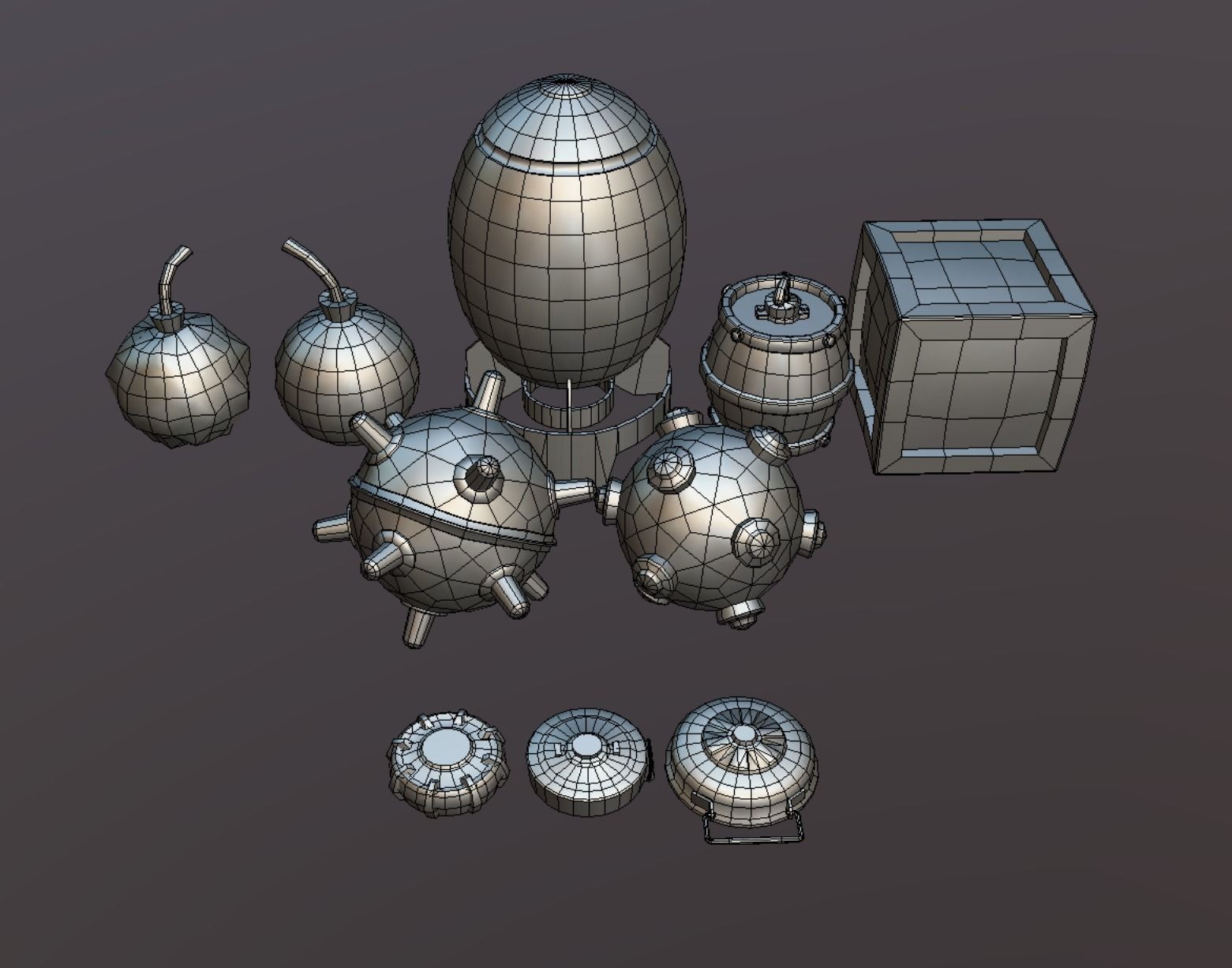3D model Bomb Pack Volume1 VR / AR / low-poly | CGTrader