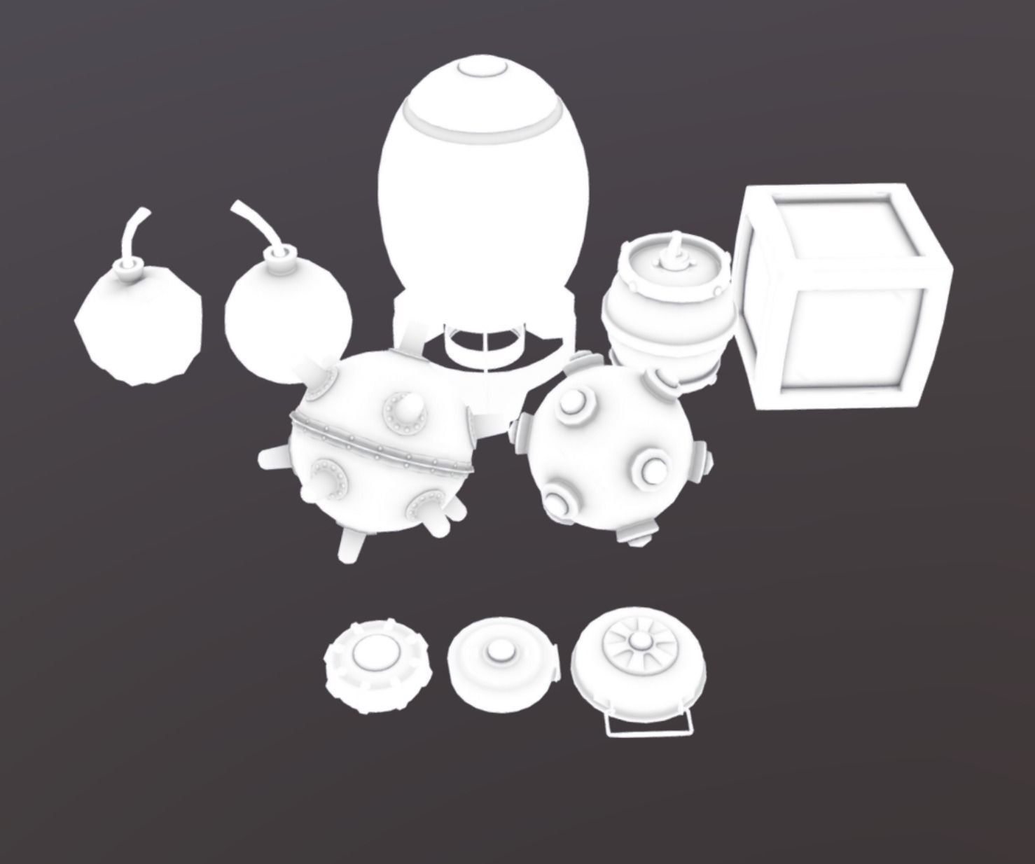 3D model Bomb Pack Volume1 VR / AR / low-poly | CGTrader