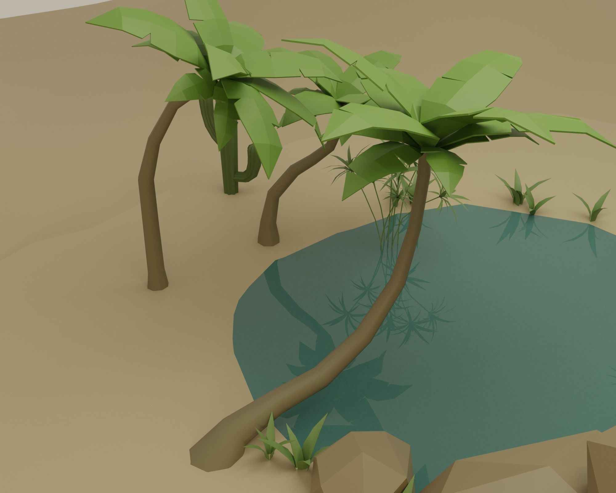 3D model Oasis VR / AR / low-poly | CGTrader