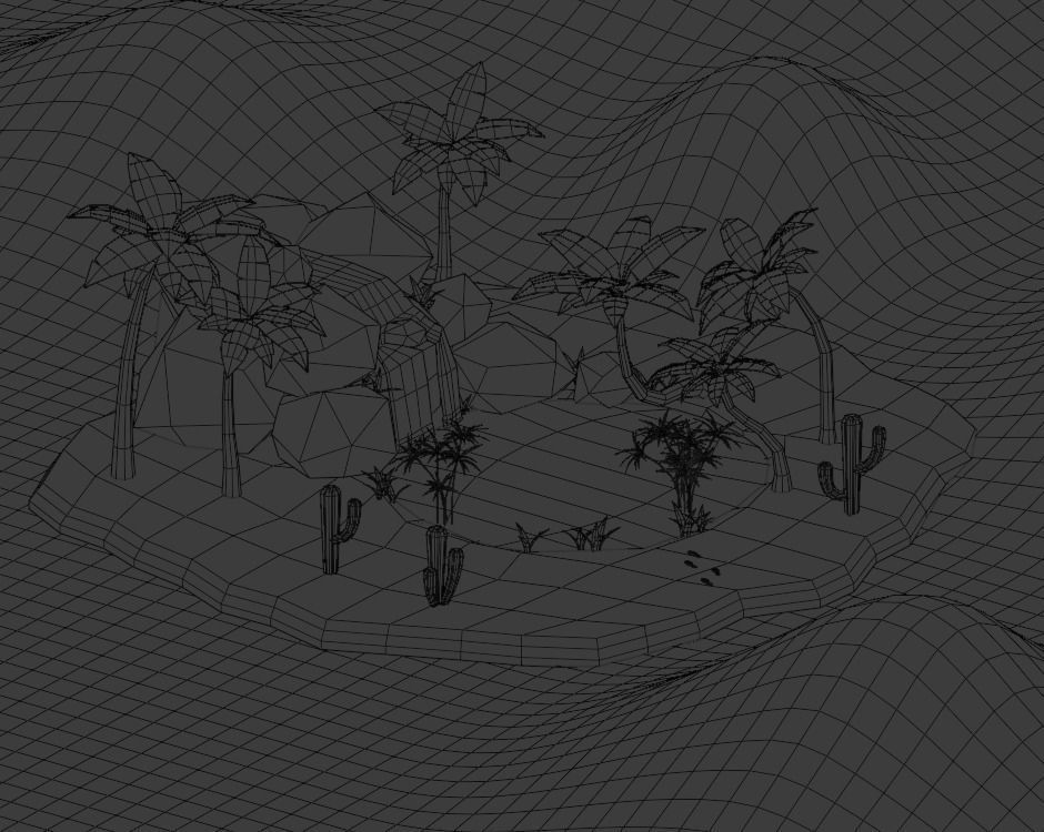 3D model Oasis VR / AR / low-poly | CGTrader