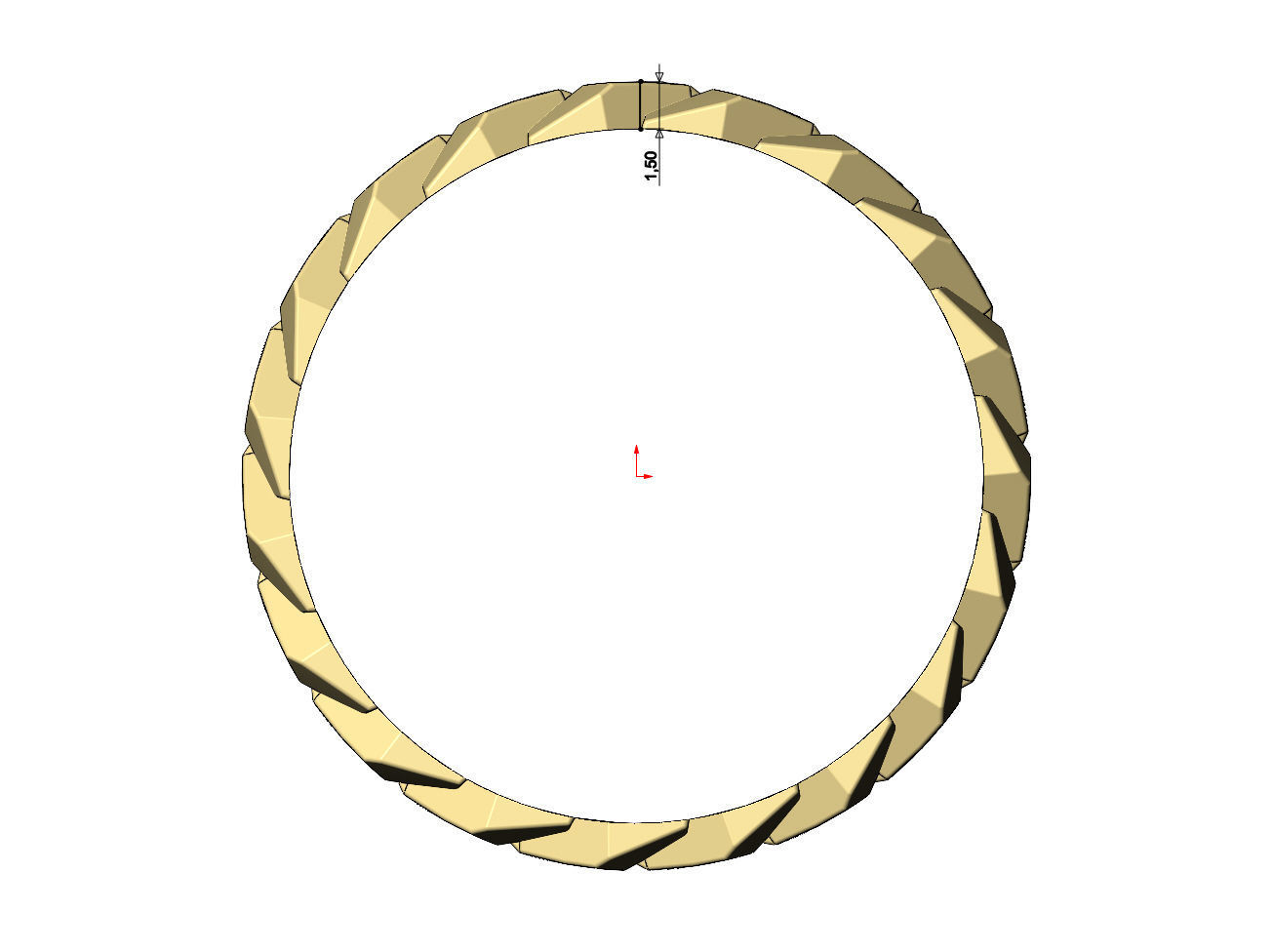 Geometric chain link band US size 5to13 3D model 3D printable | CGTrader