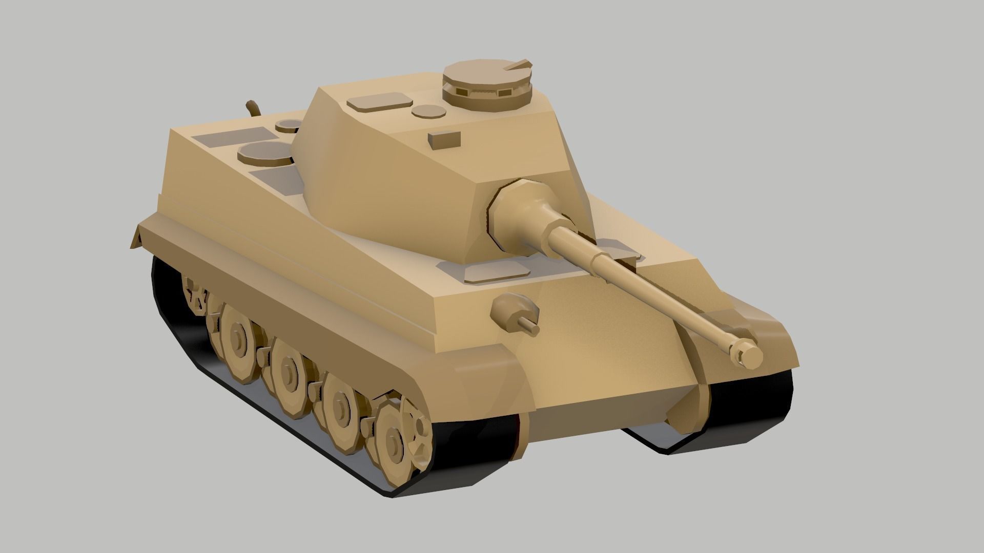 Set of low poly tanks 3D model | CGTrader
