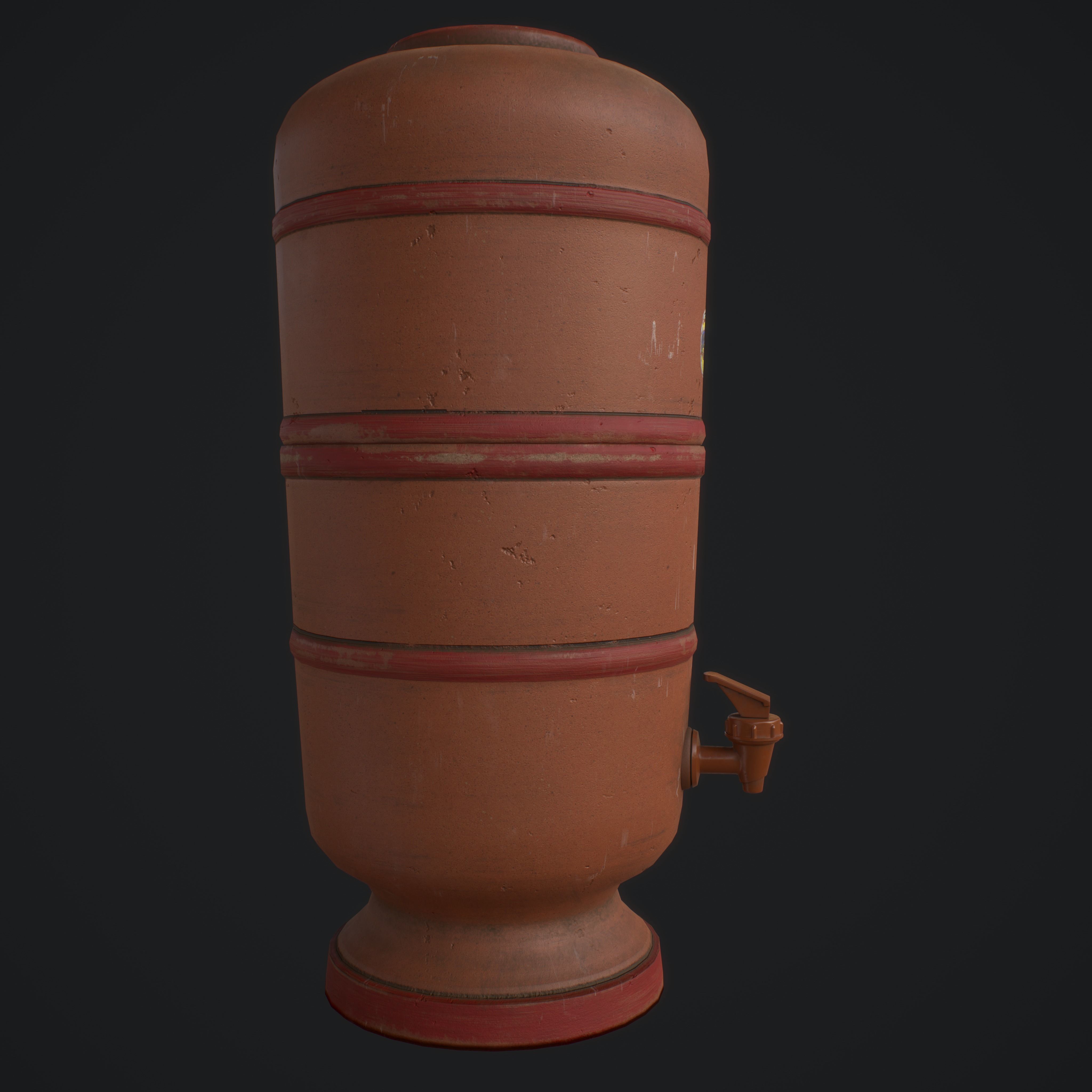 3D model Brazilian Clay filter - PBR Asset Low-poly 3D model VR / AR ...