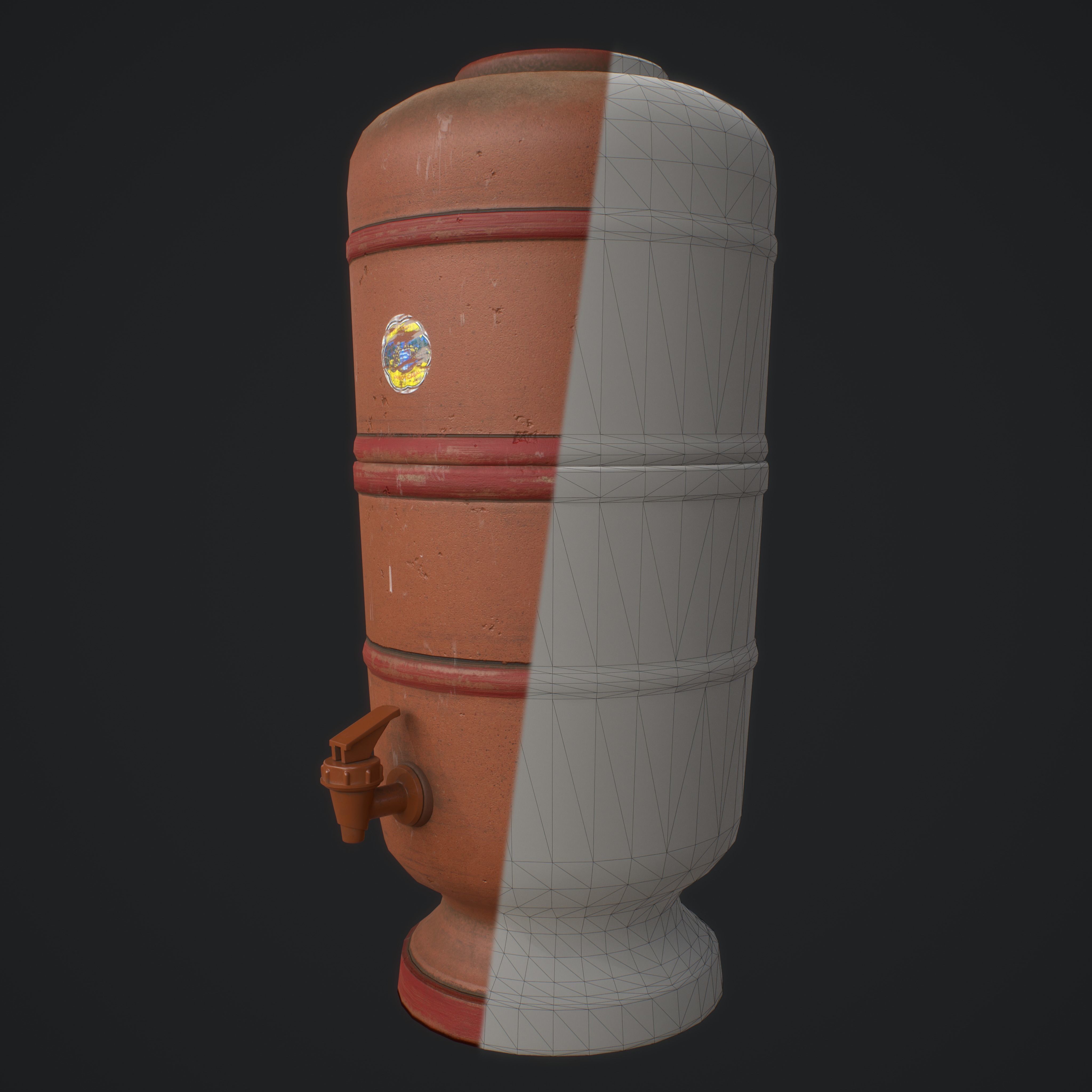 3D model Brazilian Clay filter - PBR Asset Low-poly 3D model VR / AR ...