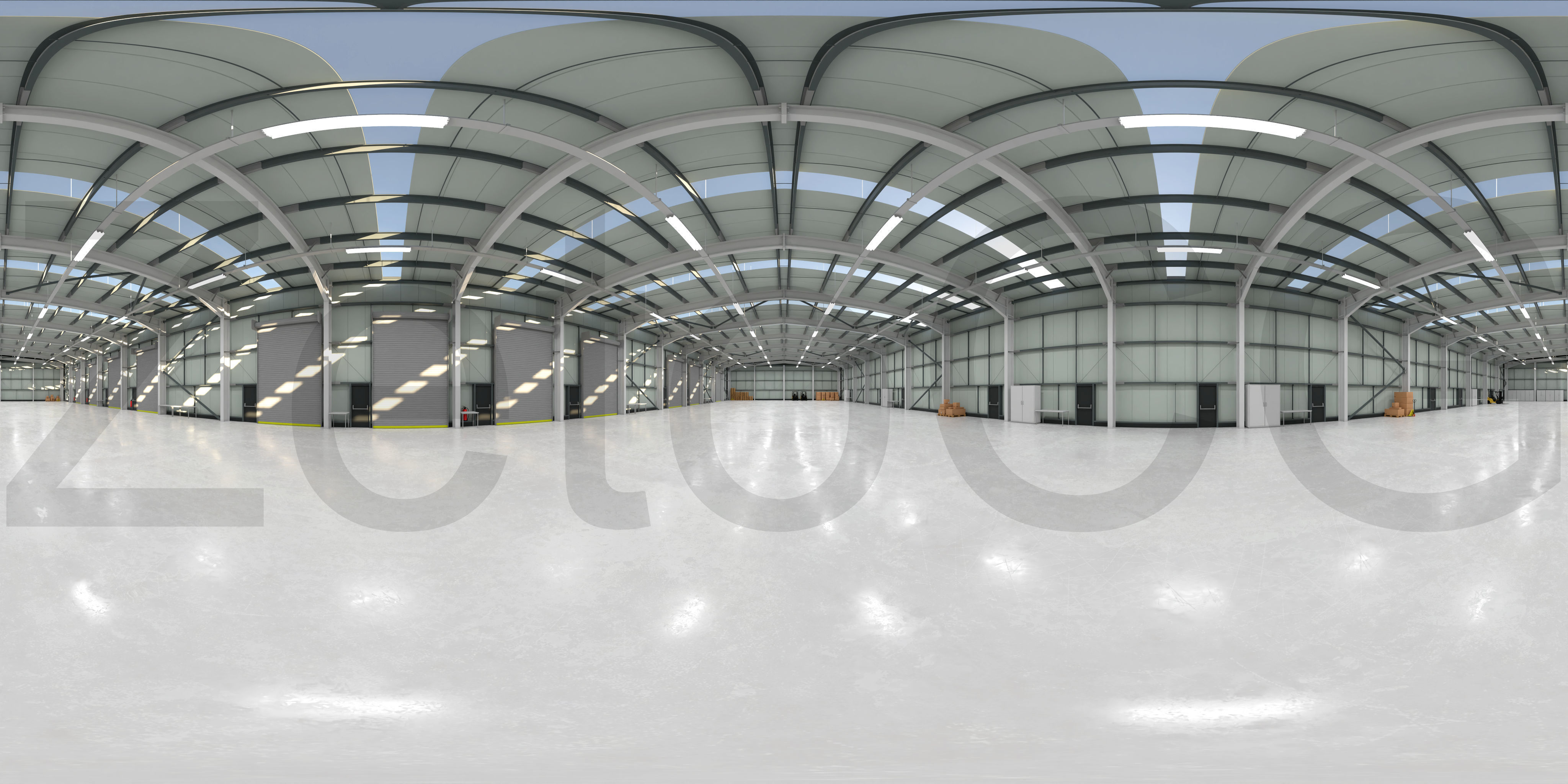Texture HDRI - Warehouse Interior 2b - 8k resolution VR / AR / low-poly ...