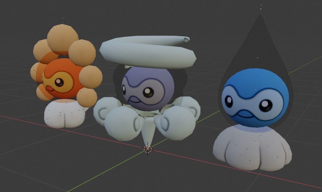 Castform Read Description free 3D model rigged | CGTrader