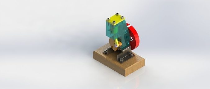 Pneumatic-Motor-Assembly robot free 3D model | CGTrader