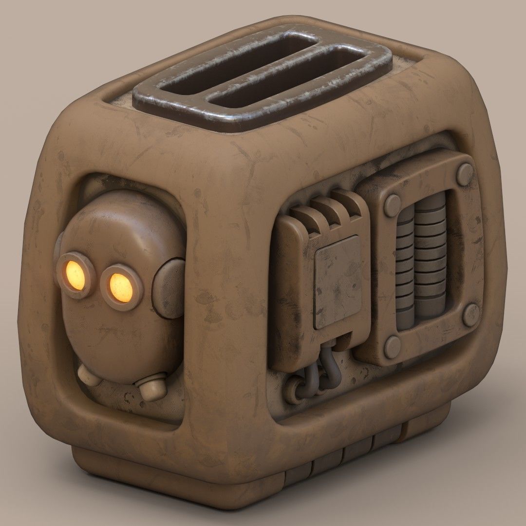 3D model Stylized Imp Toaster VR / AR / low-poly | CGTrader