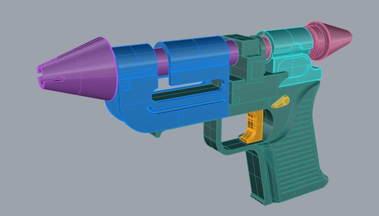 RK-3 Imperial hand blaster of Thrawnaccurate 3d print model 3D model 3D ...