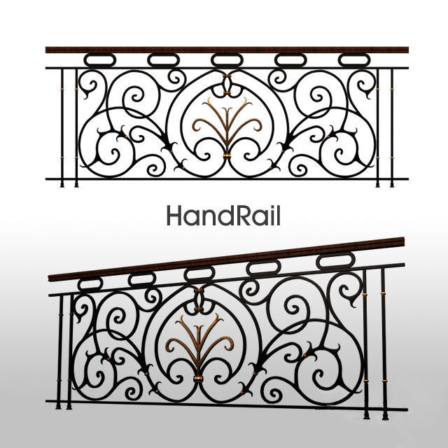handrail free 3D model | CGTrader