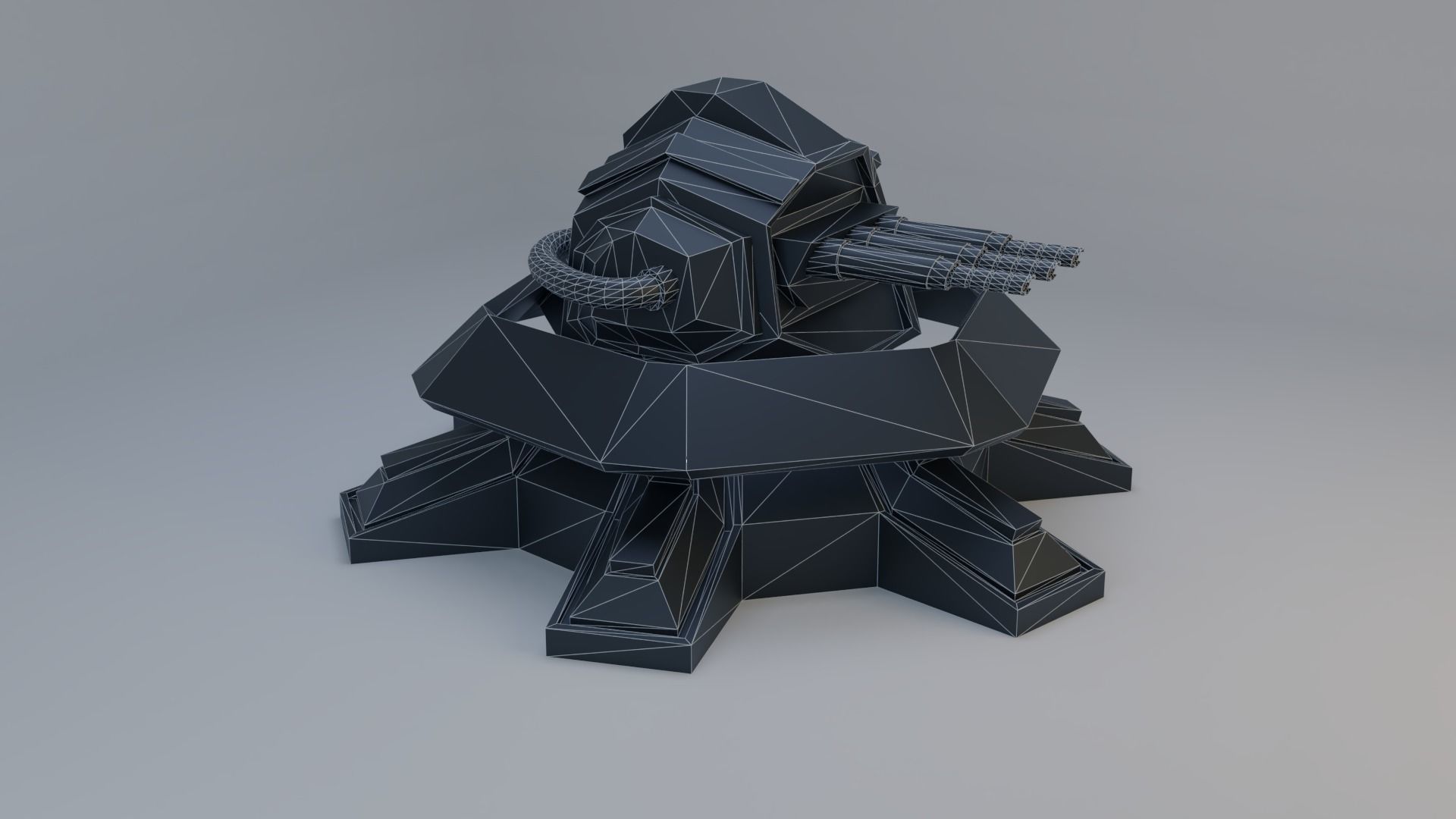 Sci-Fi Laser Turret free VR / AR / low-poly 3D model | CGTrader