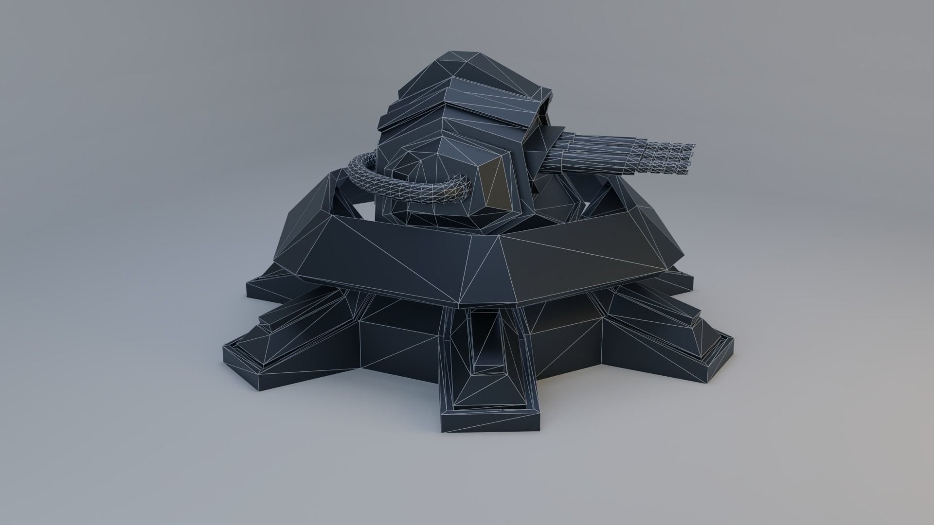 Sci-Fi Laser Turret free VR / AR / low-poly 3D model | CGTrader