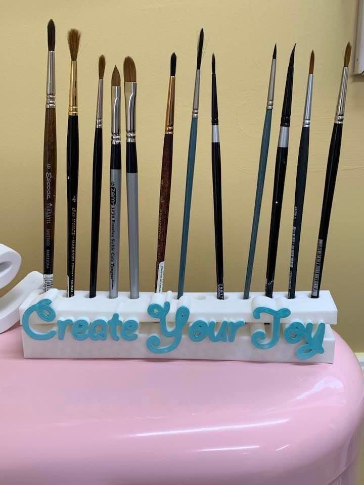 3D printable model Art brush holder | CGTrader
