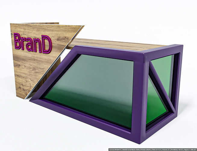 Administration desk 3D model | CGTrader